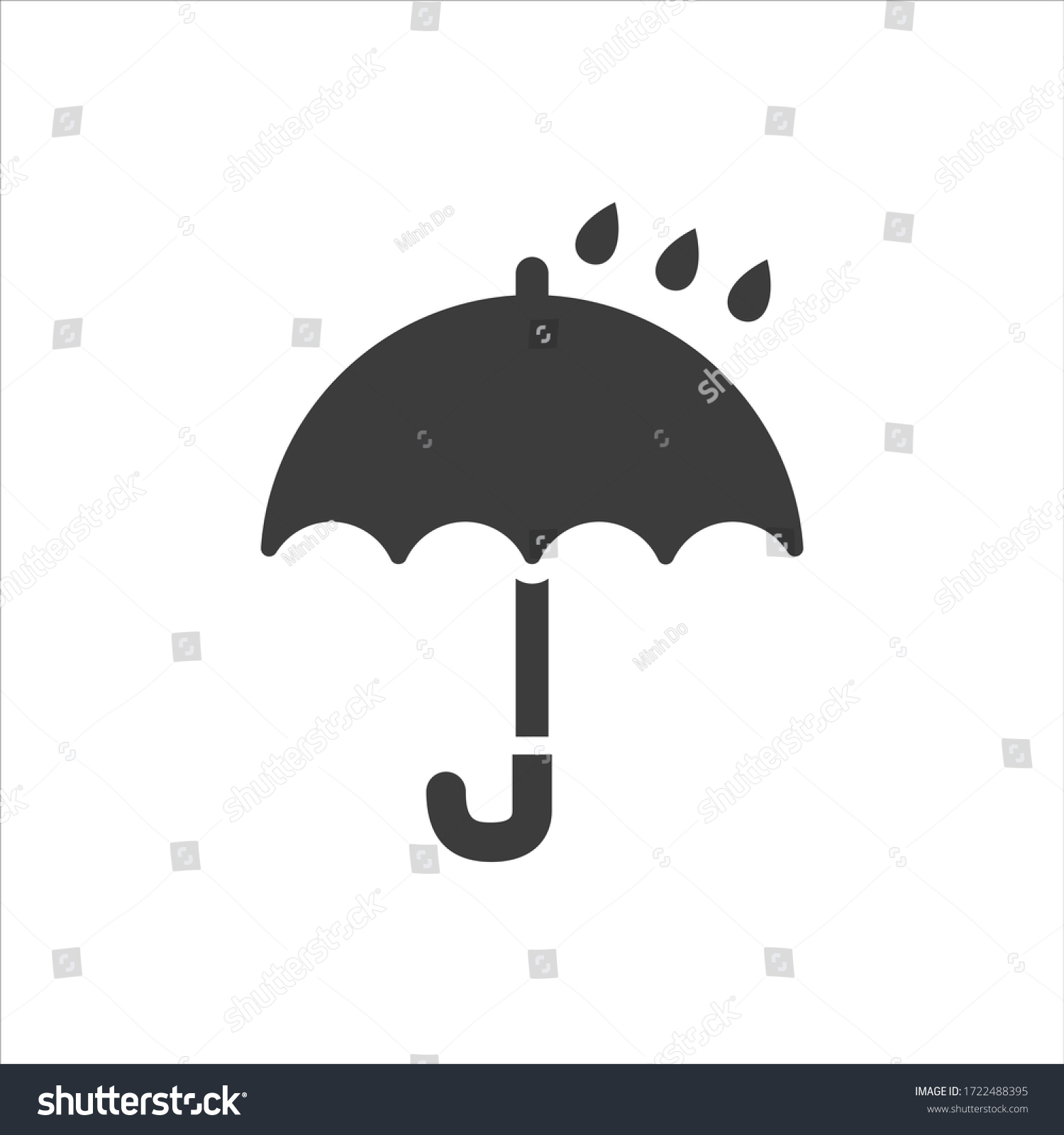 Keep Dry Icon On White Background Stock Vector (Royalty Free) 1722488395