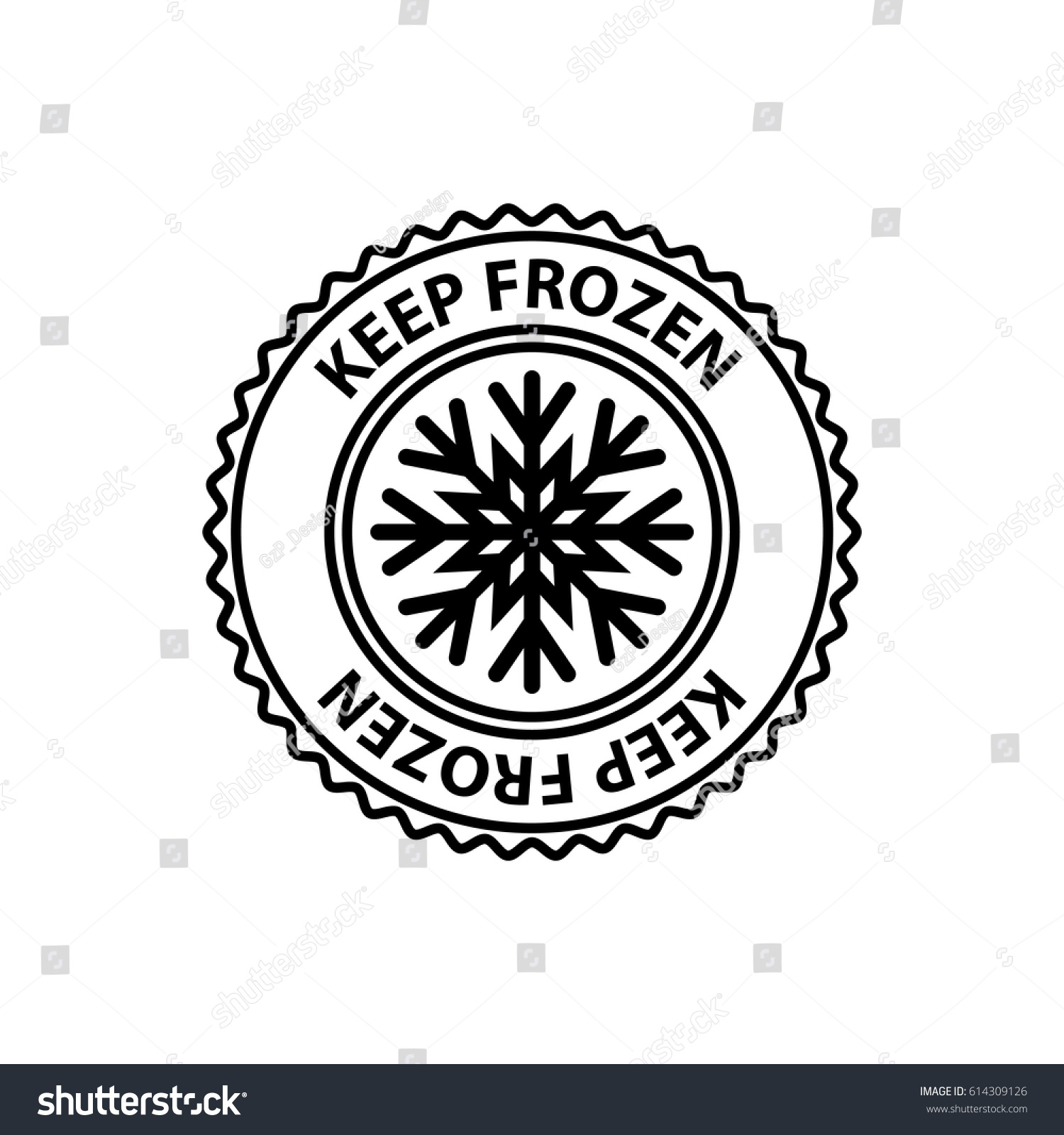 Keep Frozen Sticker Vector Illustration Stock Vector (Royalty Free ...