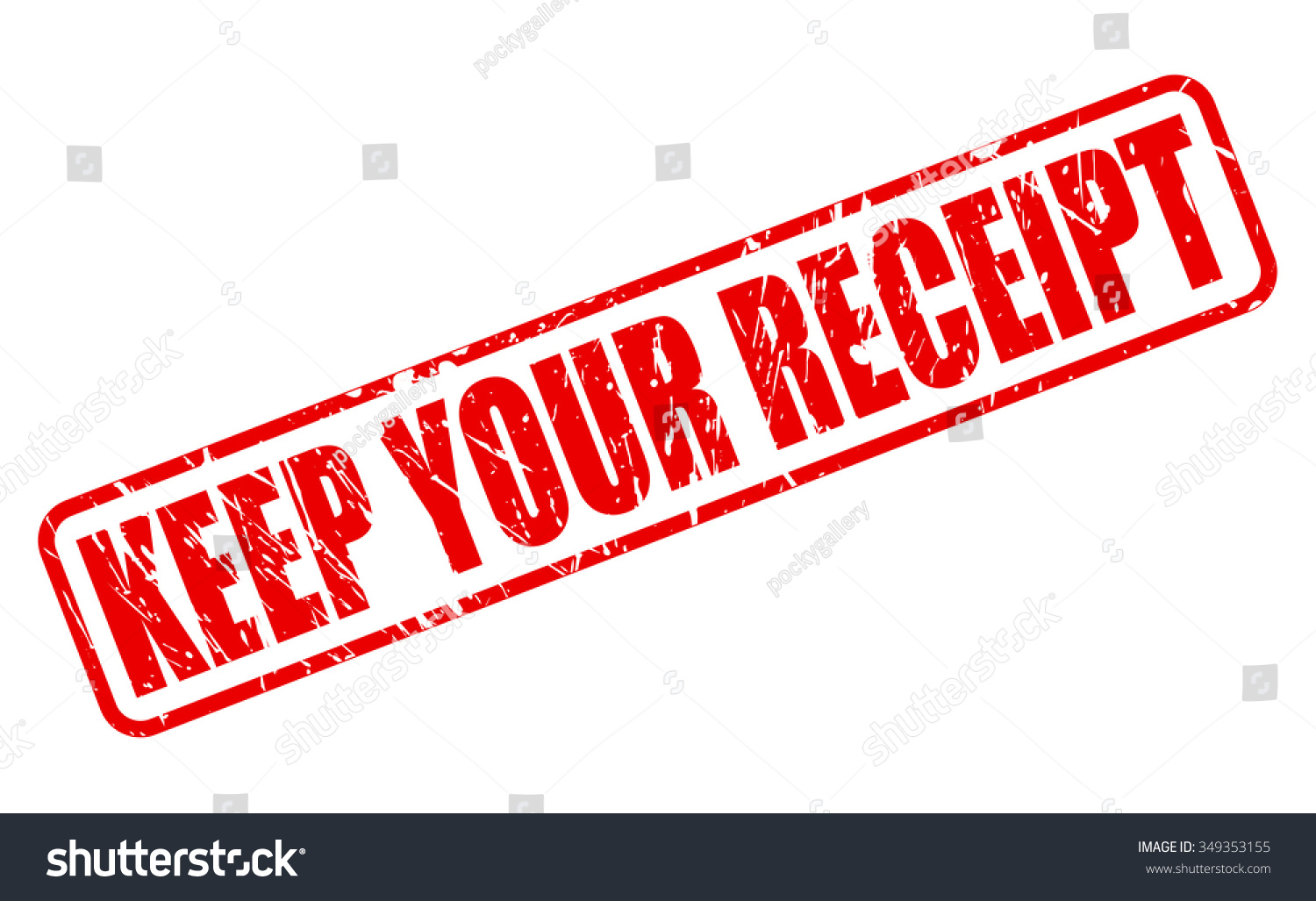 Keep Your Receipt Red Stamp Text เวกเตอร์สต็อก ปลอดค่าลิขสิทธิ์
