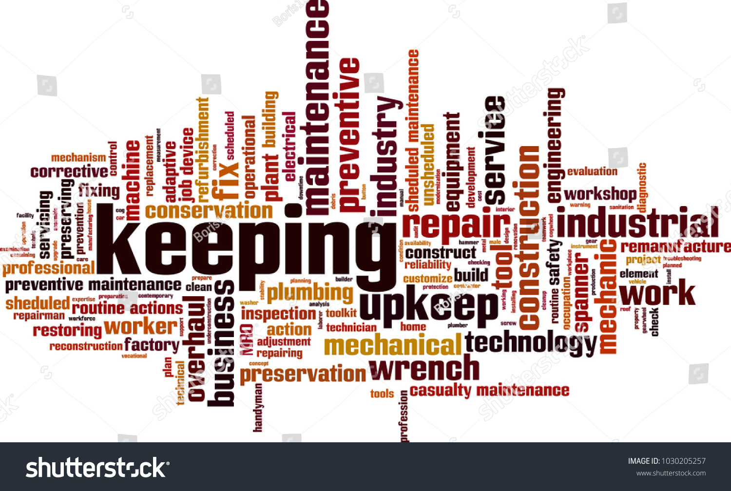 Keeping Word Cloud Concept Vector Illustration Stock Vector (Royalty ...
