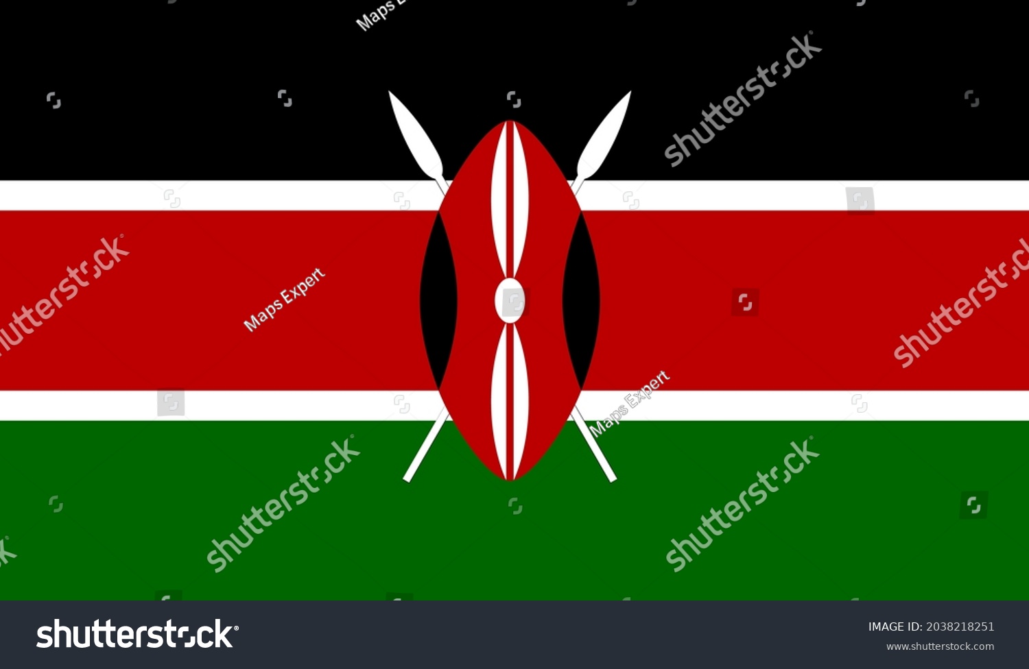 Kenya Flag Downloadable Vector Outlines Stock Vector (Royalty Free ...
