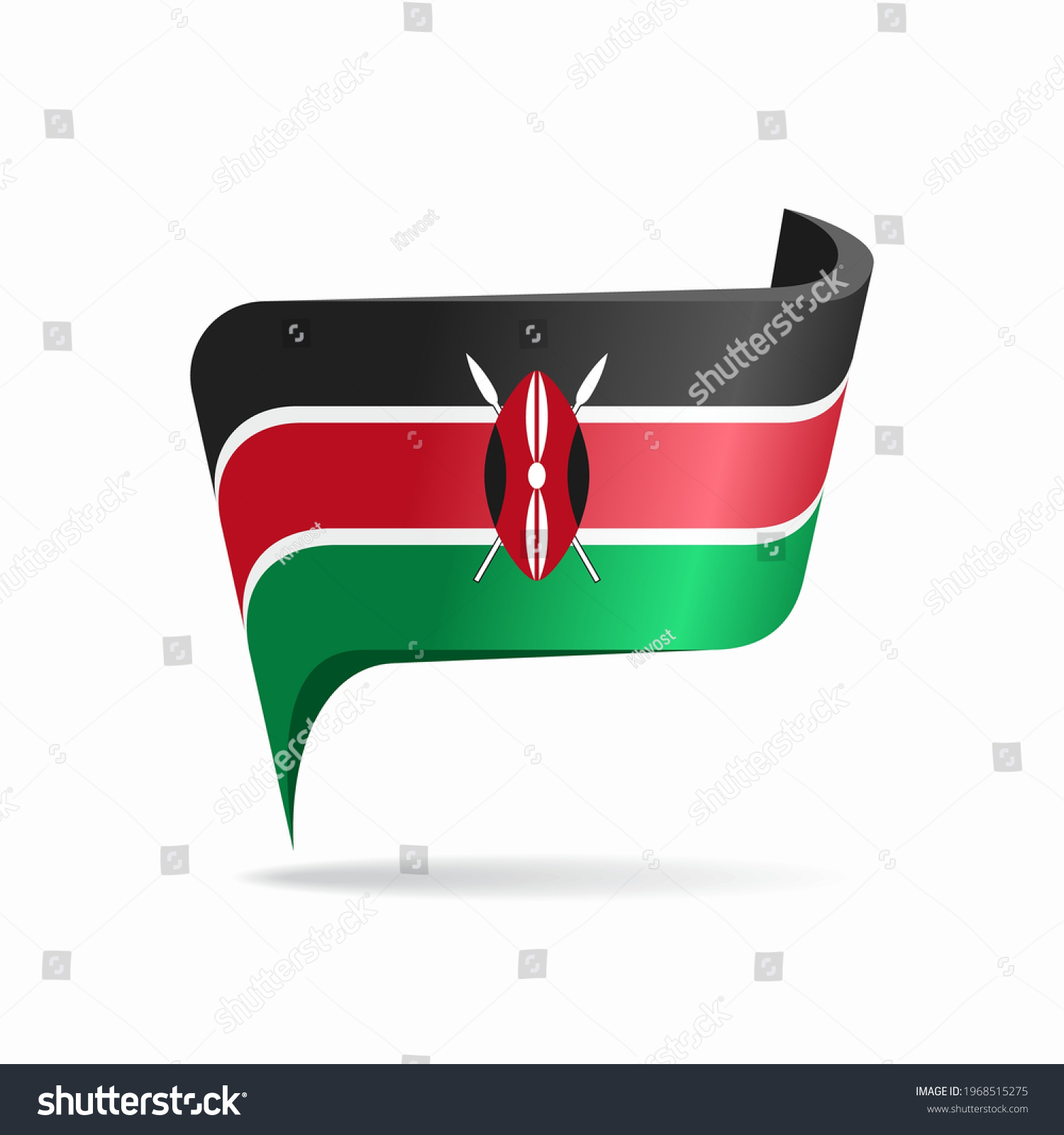 Kenyan Flag Map Pointer Layout Vector Stock Vector (Royalty Free ... Kenyan Flag Map Pointer Layout Vector Stock Vector (Royalty Free ...