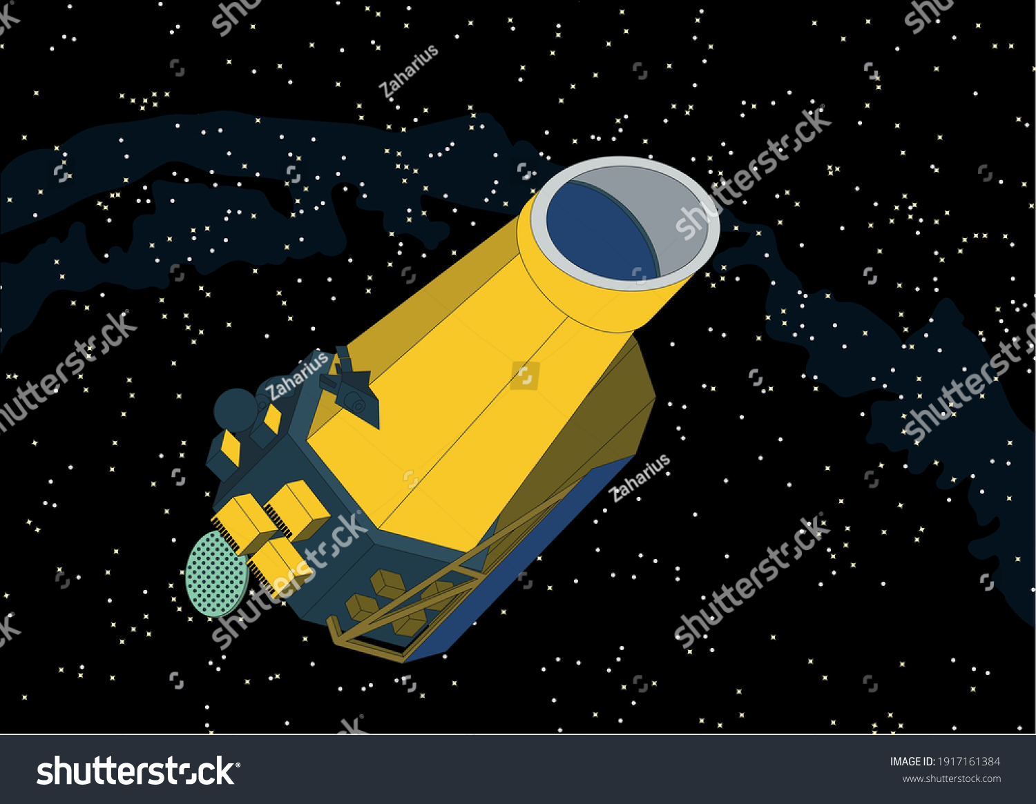 Kepler Space Telescope Science Eps10 Stock Vector (Royalty Free ...