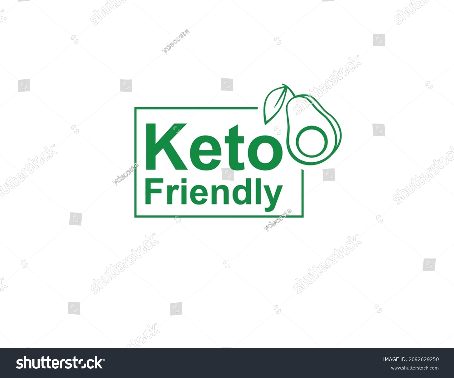 Keto Friendly Logo Vector Illustration Stock Vector (Royalty Free ...