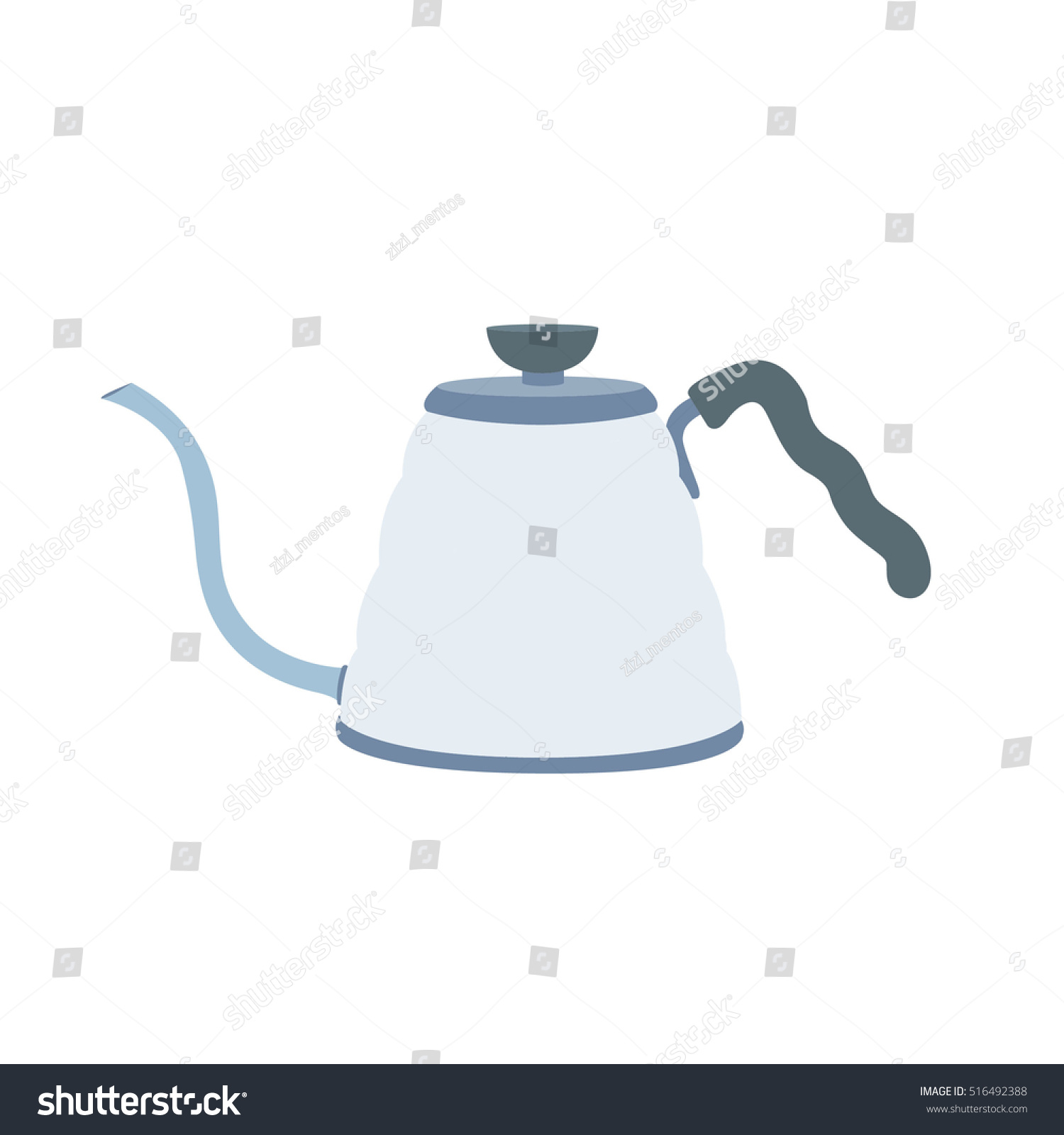 Kettle Coffee Vector Illustration Stock Vector (Royalty Free) 516492388 ...
