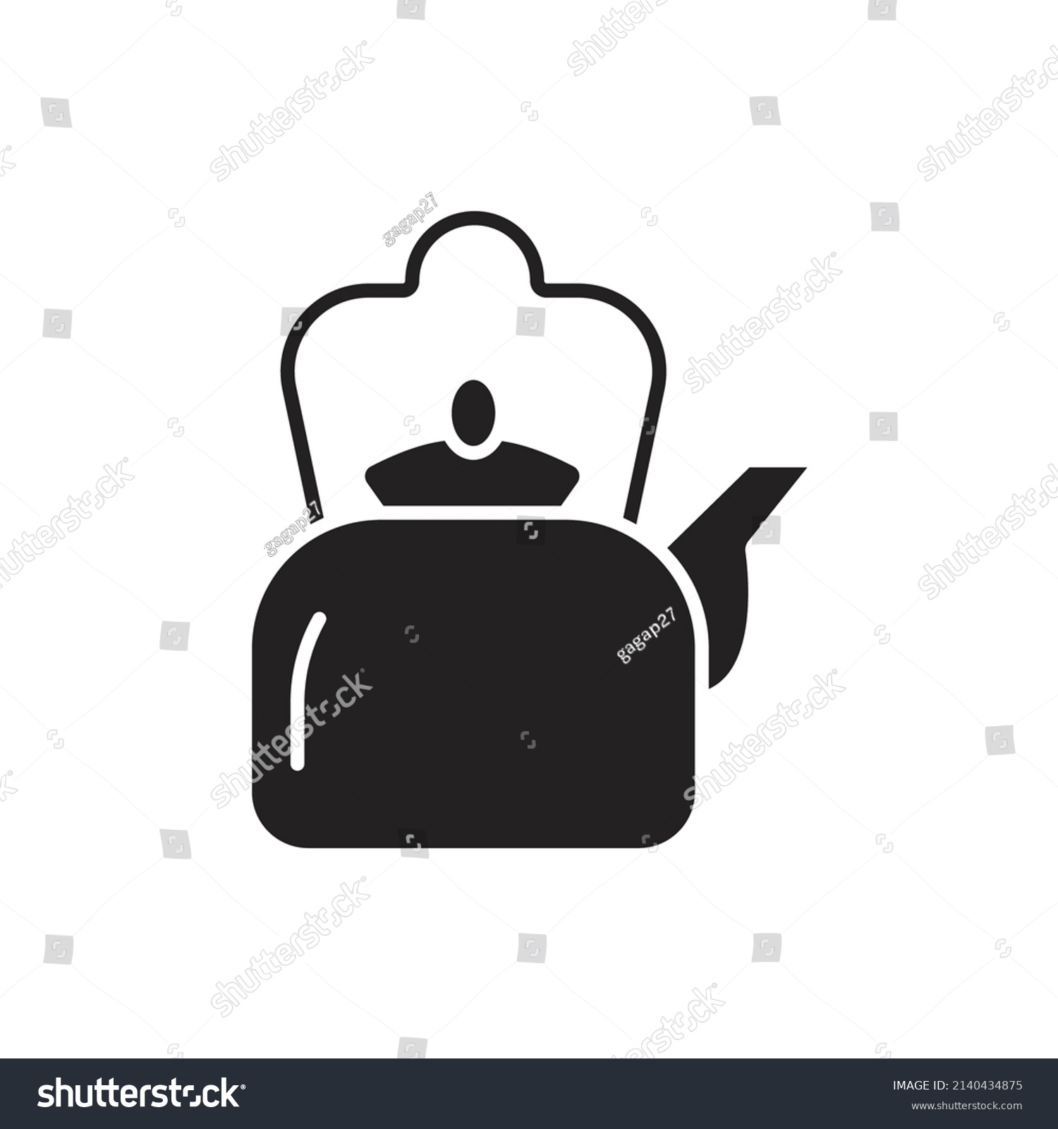 Kettle Icons Symbol Vector Elements Infographic Stock Vector (Royalty ...