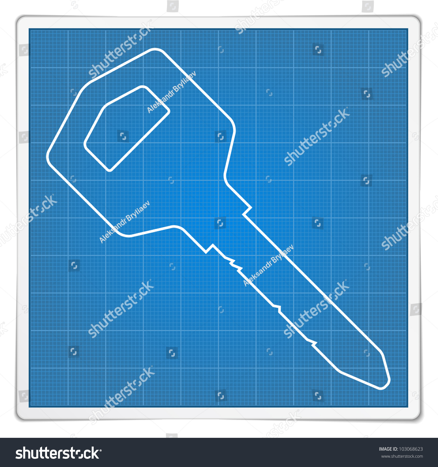 Key Blueprint Vector Eps10 Illustration Stock Vector (Royalty Free ...