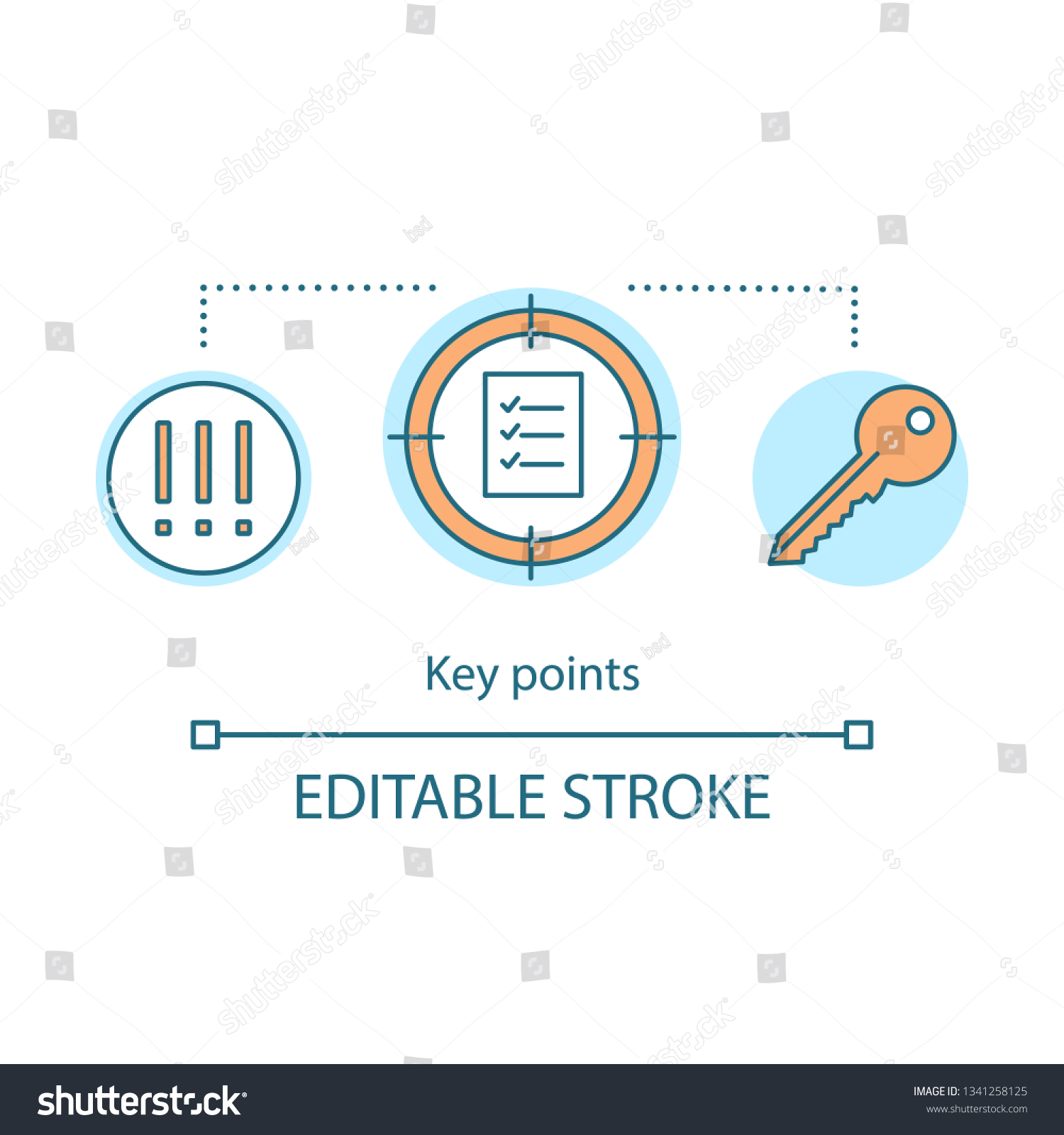 Key Features Points Concept Icon Key Stock Vector (Royalty Free ...