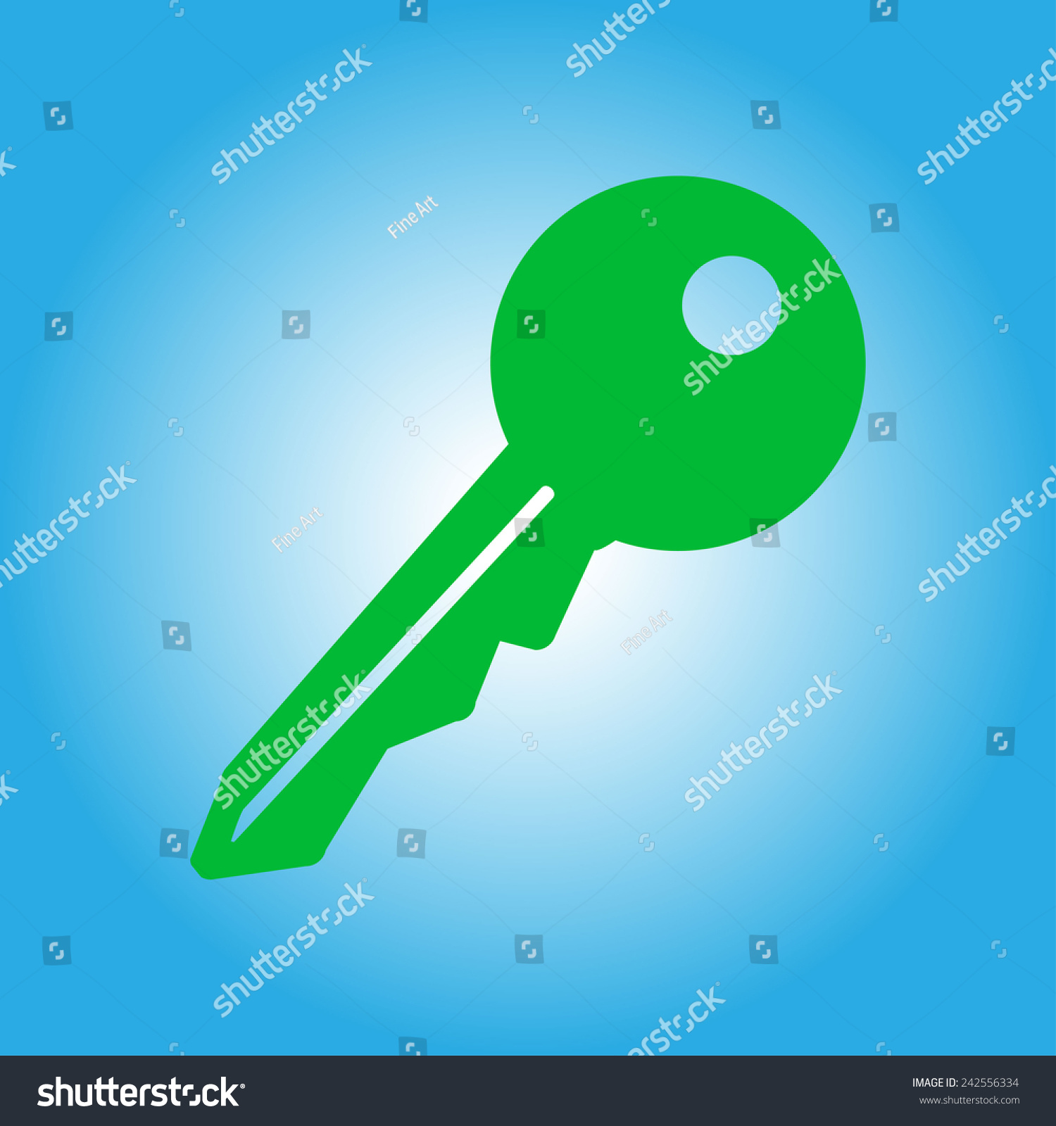 Key Icon Lock Simbol Security Sign Stock Vector (Royalty Free) 242556334