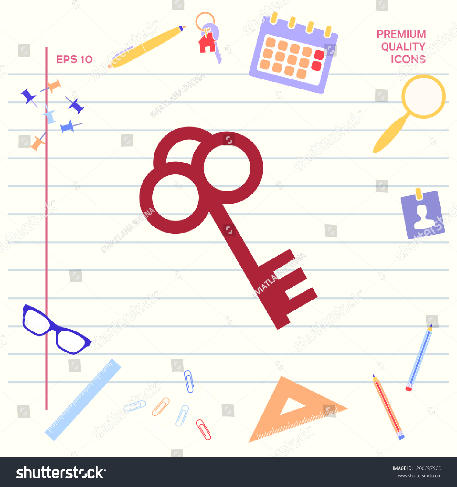 Key Icon Symbol Stock Vector (Royalty Free) 1200697900 | Shutterstock