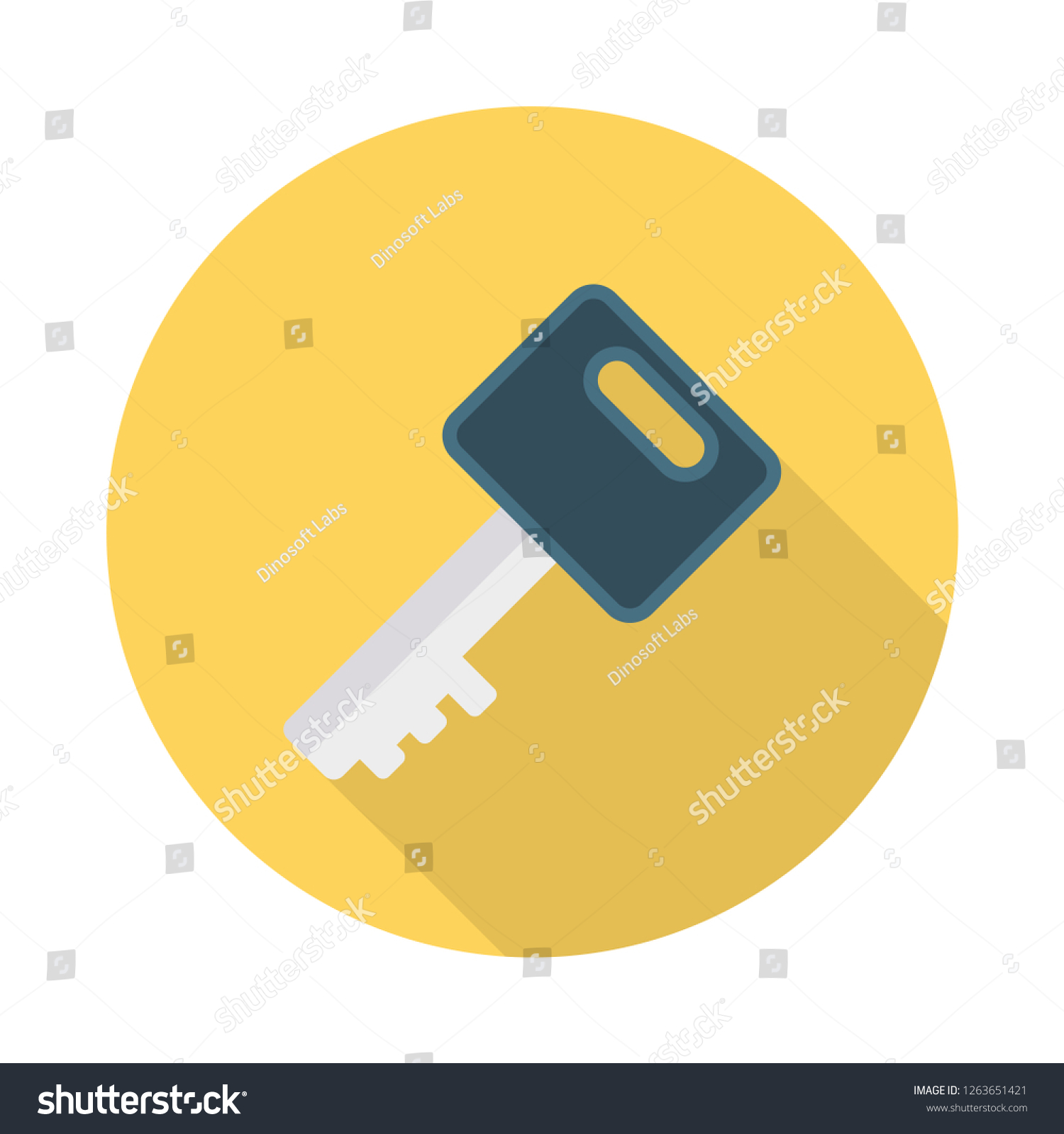 Key Lock Access Stock Vector (Royalty Free) 1263651421