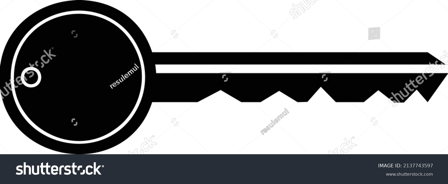 Key Lock Clipart Silhouette Vector Stock Vector (Royalty Free ...