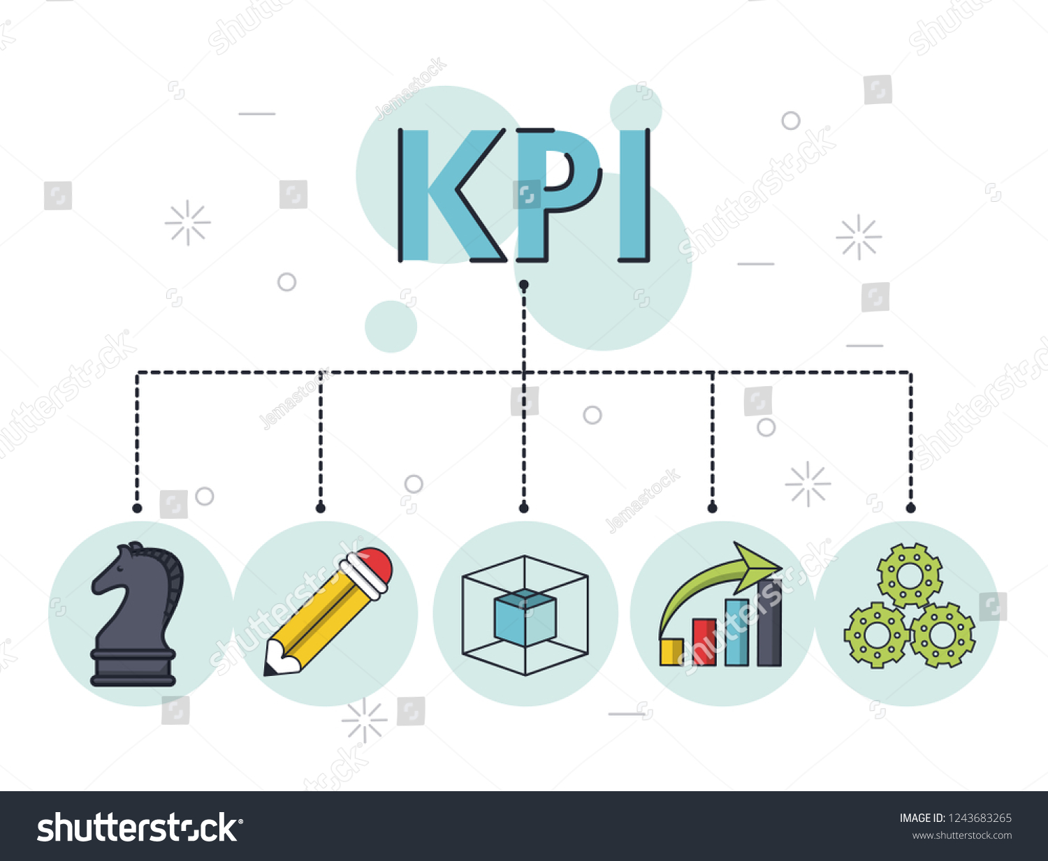 Key Performance Indicator Stock Vector (Royalty Free) 1243683265 ...