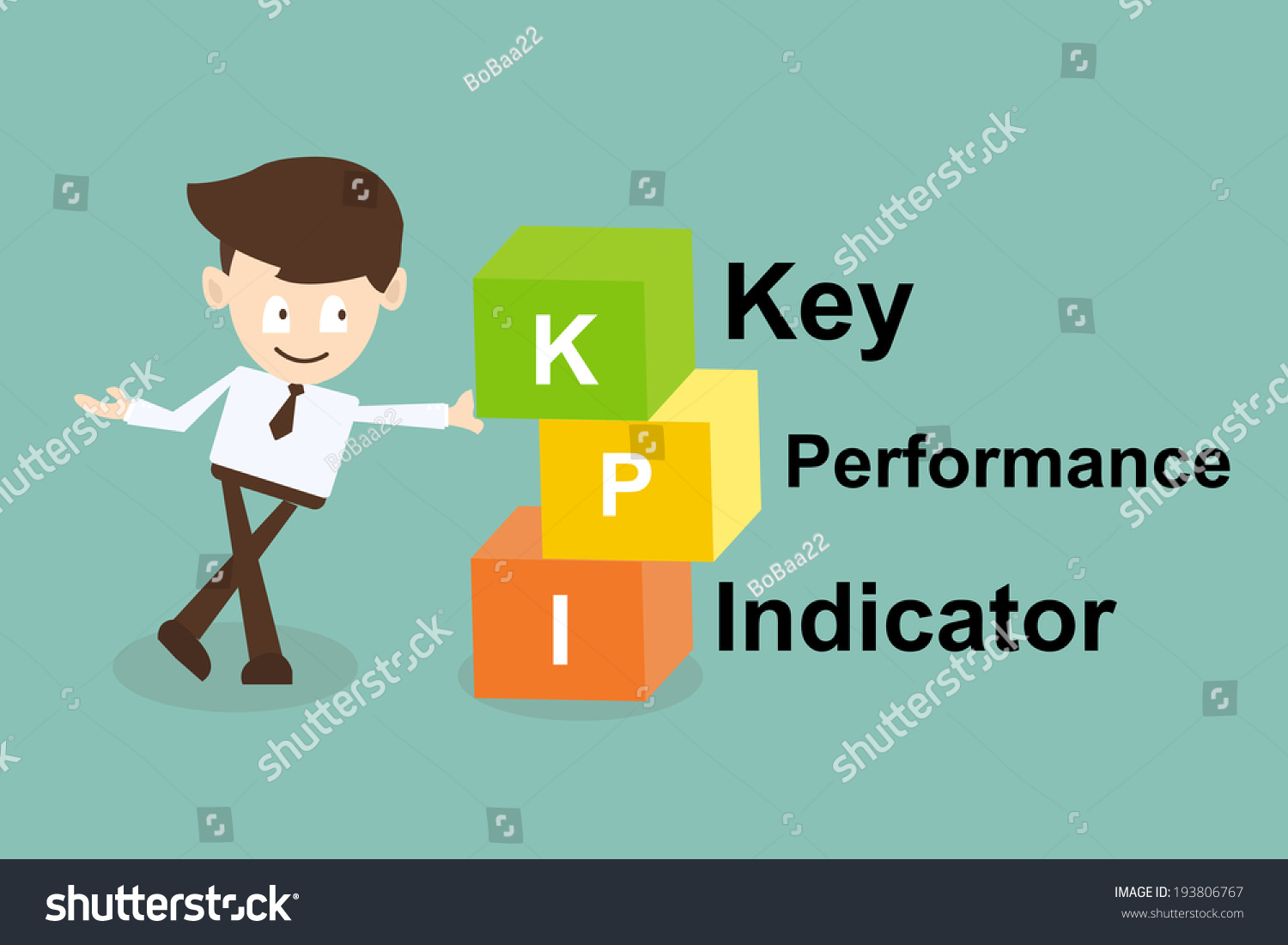 Vektor Stok Key Performance Indicator Kpi Concept (Tanpa Royalti ...