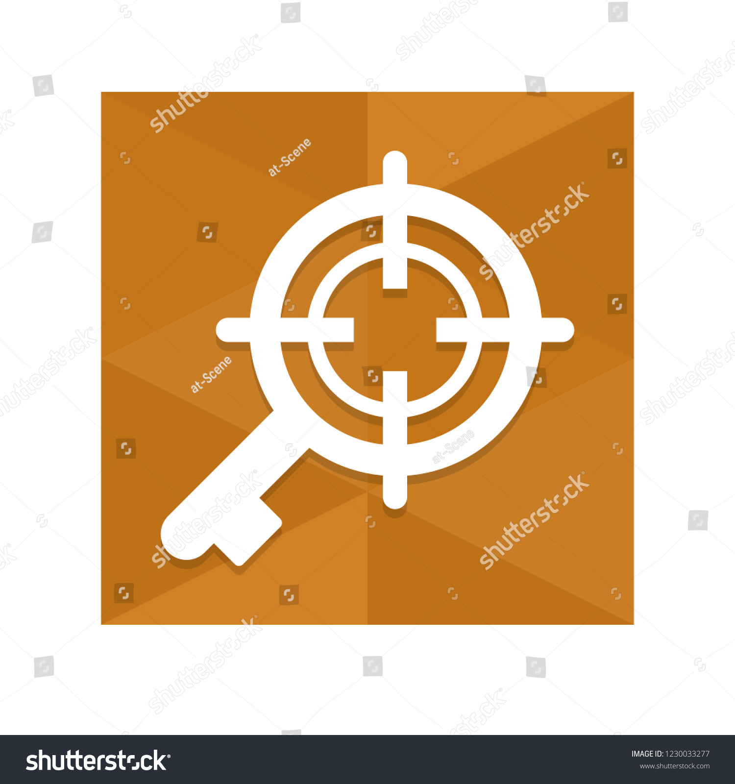 Key Target App Icon Stock Vector (Royalty Free) 1230033277