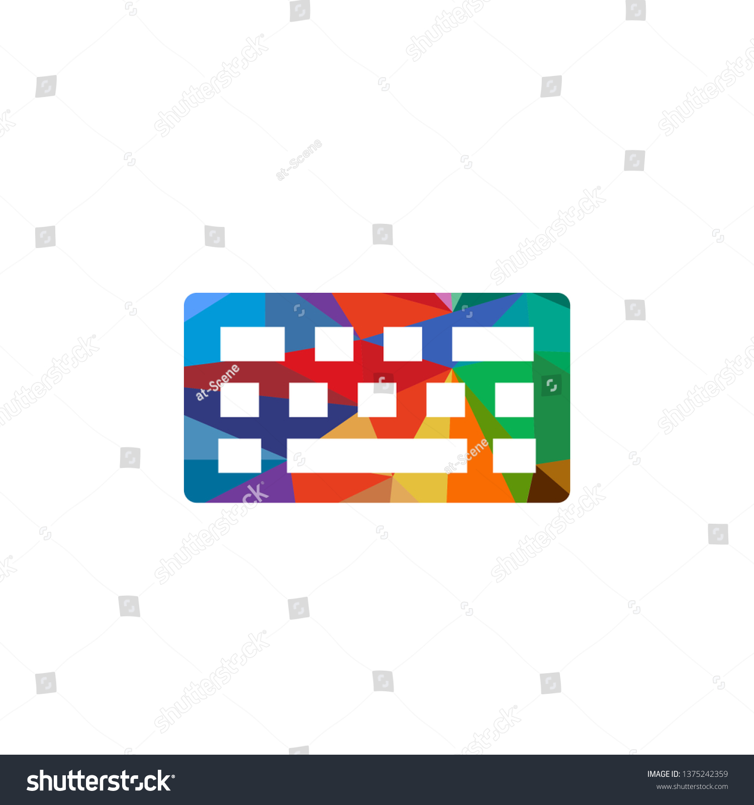 Keyboard App Icon: เวกเตอร์สต็อก (ปลอดค่าลิขสิทธิ์) 1375242359 ...