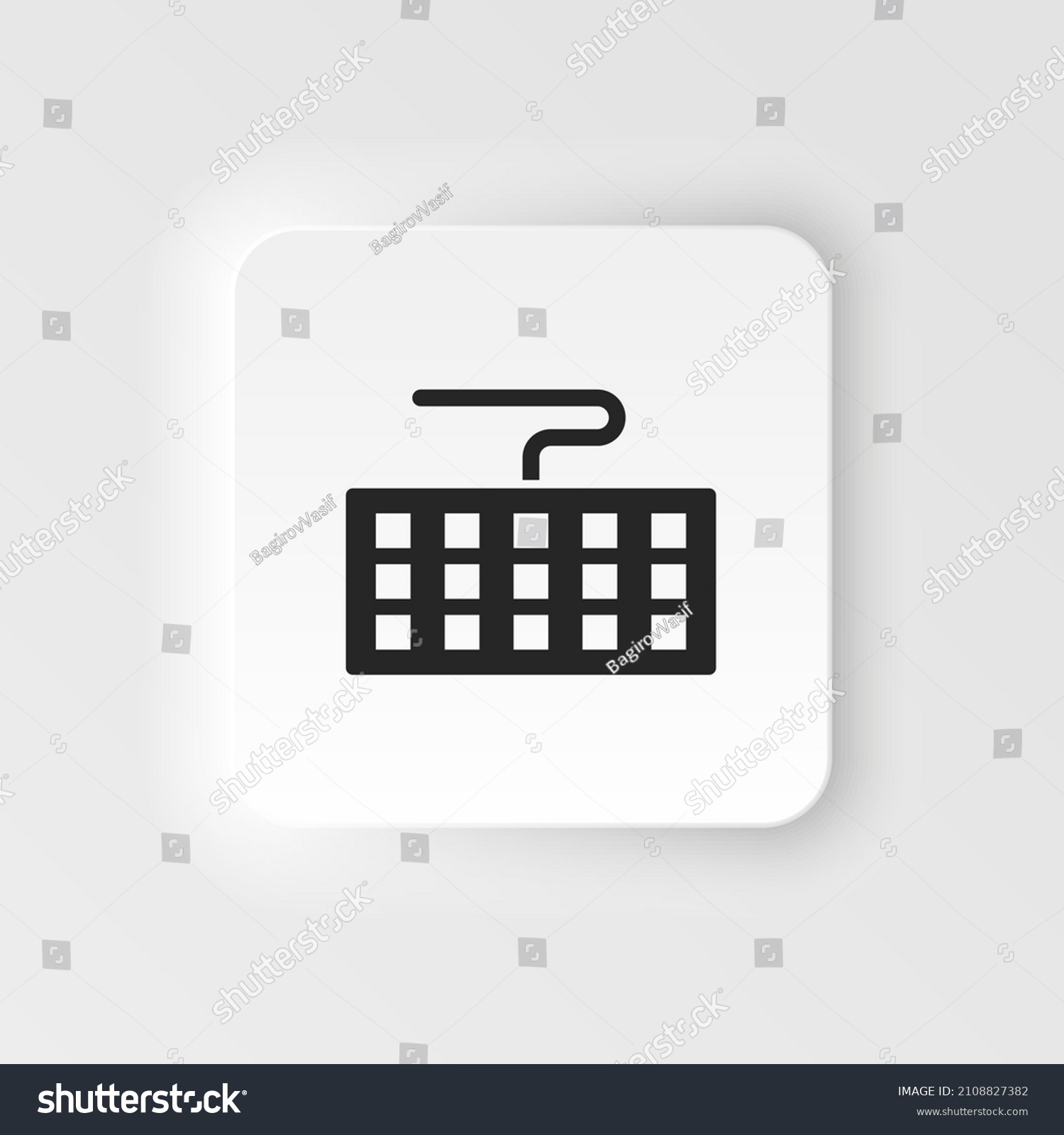 Keyboard Computer Icon Vector Simple Element Stock Vector (Royalty Free ...