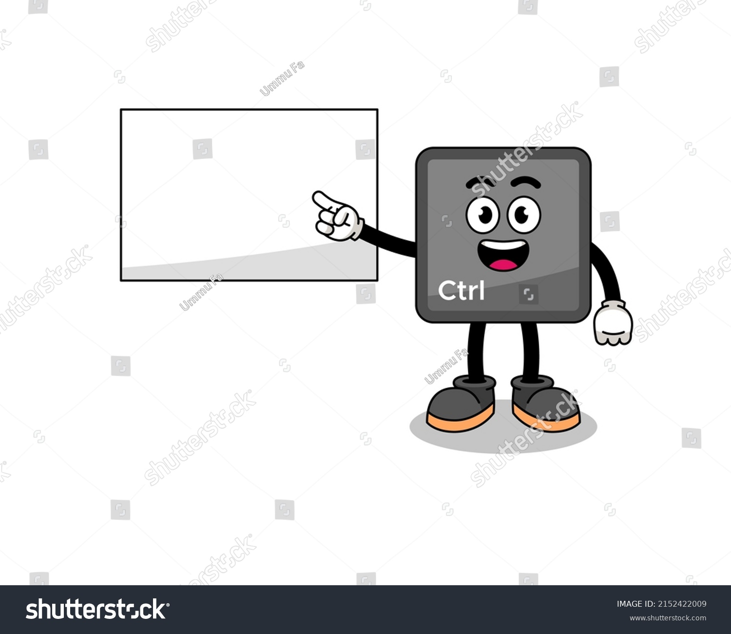 Keyboard Control Button Illustration Doing Presentation Stock Vector ...