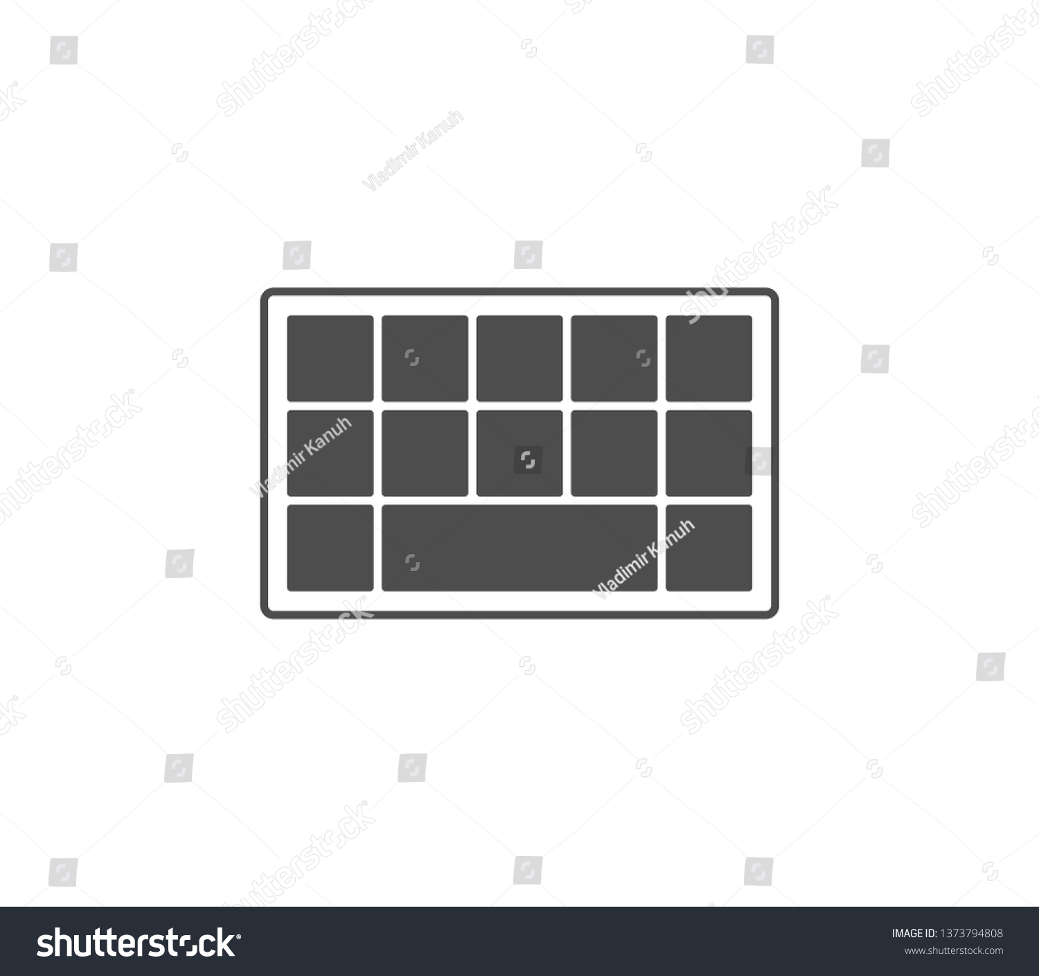 Keyboard Icon Vector Eps 10 Stock Vector (Royalty Free) 1373794808 ...