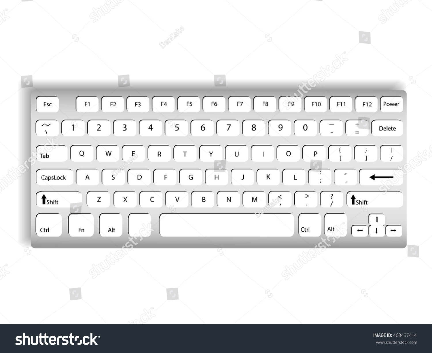 Keyboard On White Background Illustrations Vector: Vector có sẵn (miễn ...