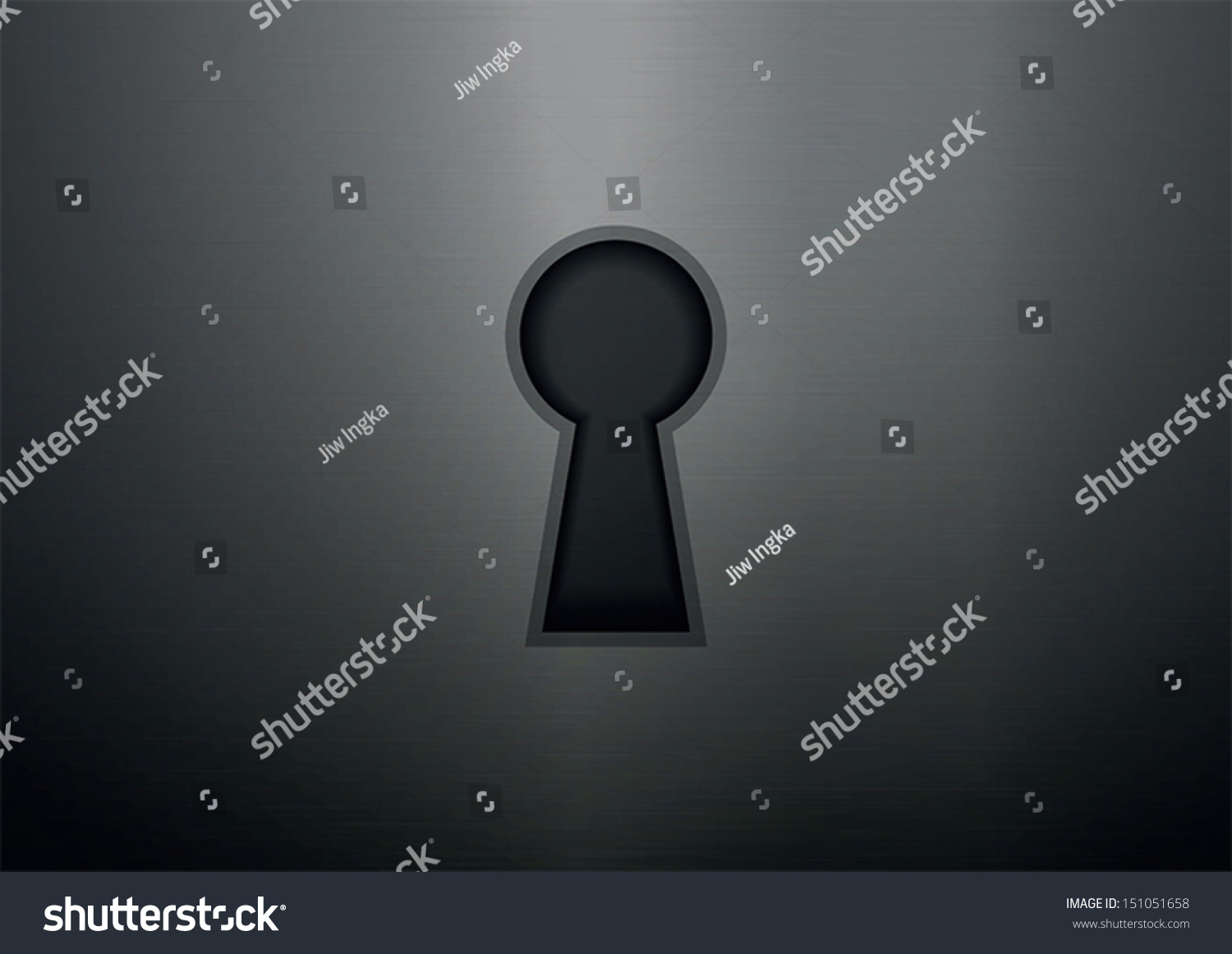 Keyhole On Metal Texture Background Vector: vector de stock (libre de ...