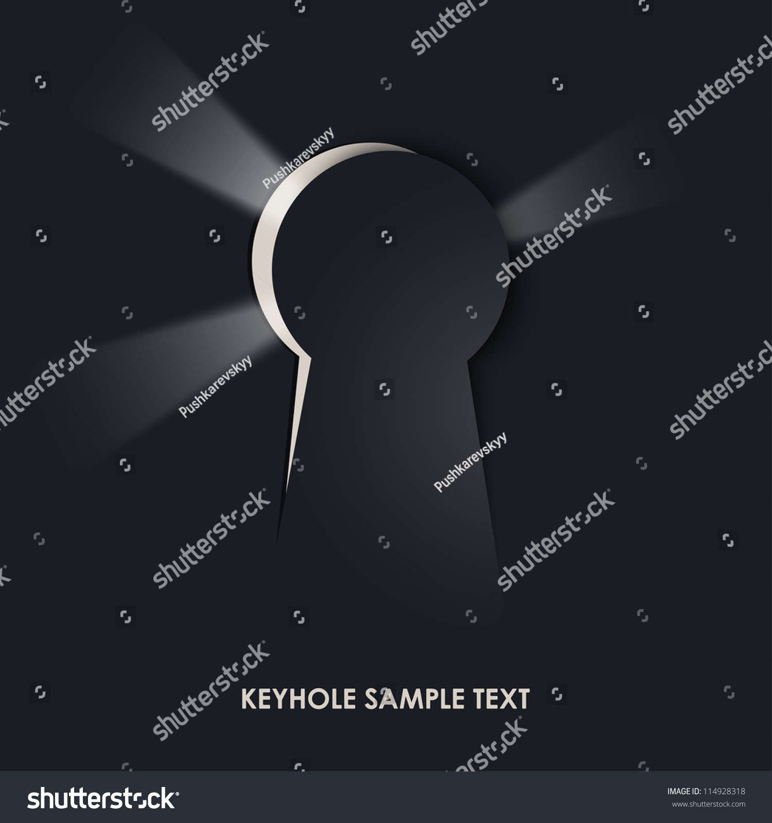 Keyhole Lights Vector Illustration Stock Vector (Royalty Free ...