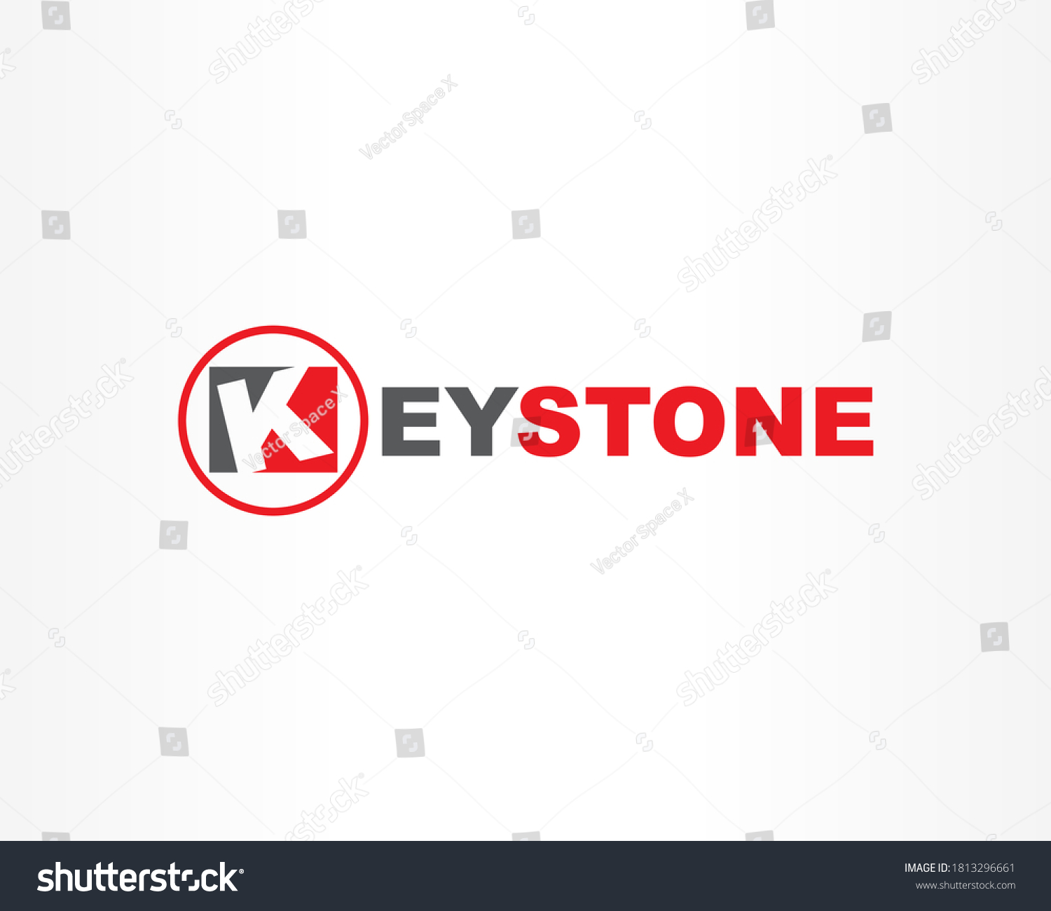 Keystone Vector Text Typhography Design Template Stock Vector (Royalty ...