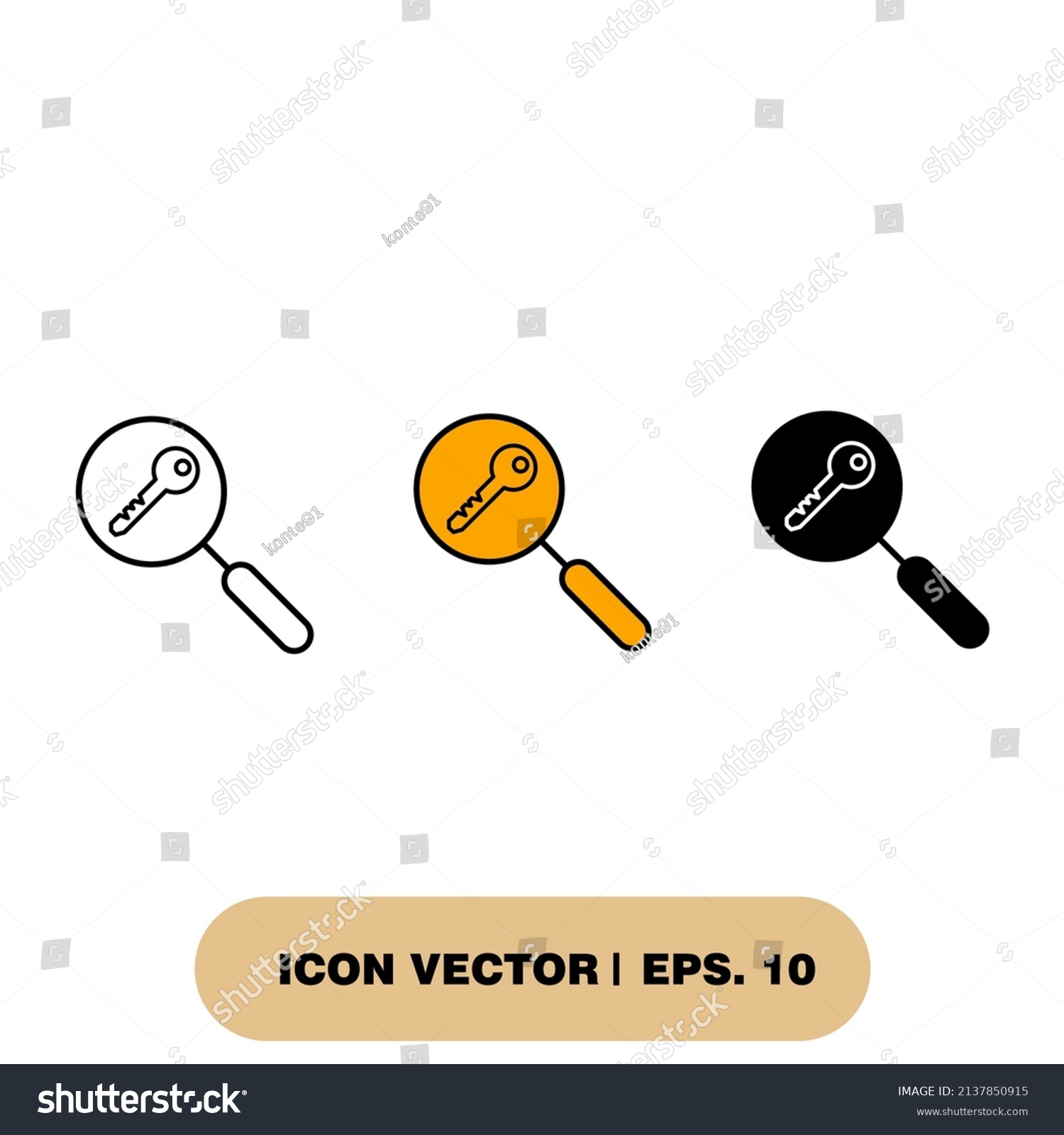 Keywords Icons Symbol Vector Elements Infographic Stock Vector (Royalty ...