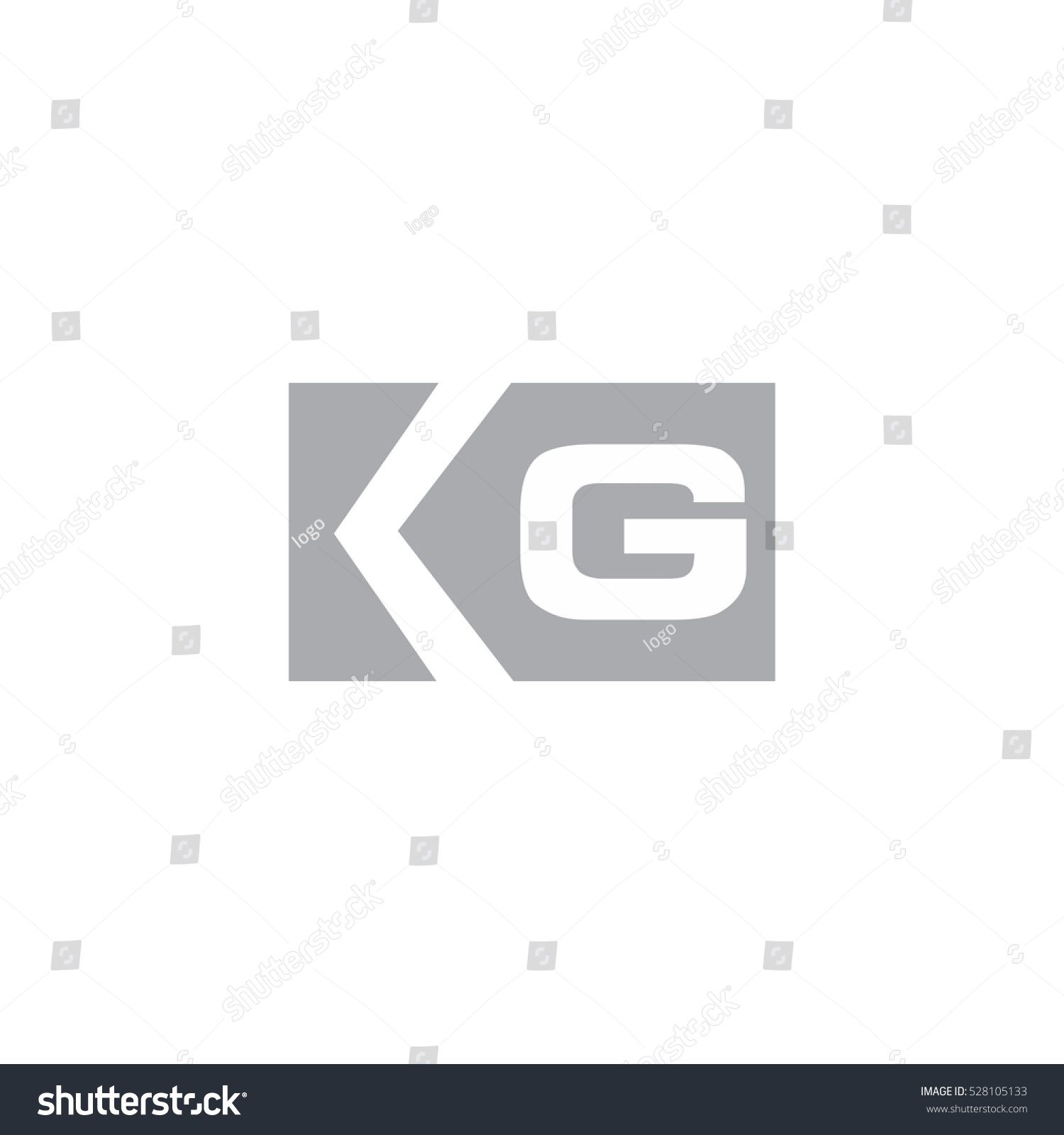 Kg K G Logo Vector: vector de stock (libre de regalías) 528105133 ...