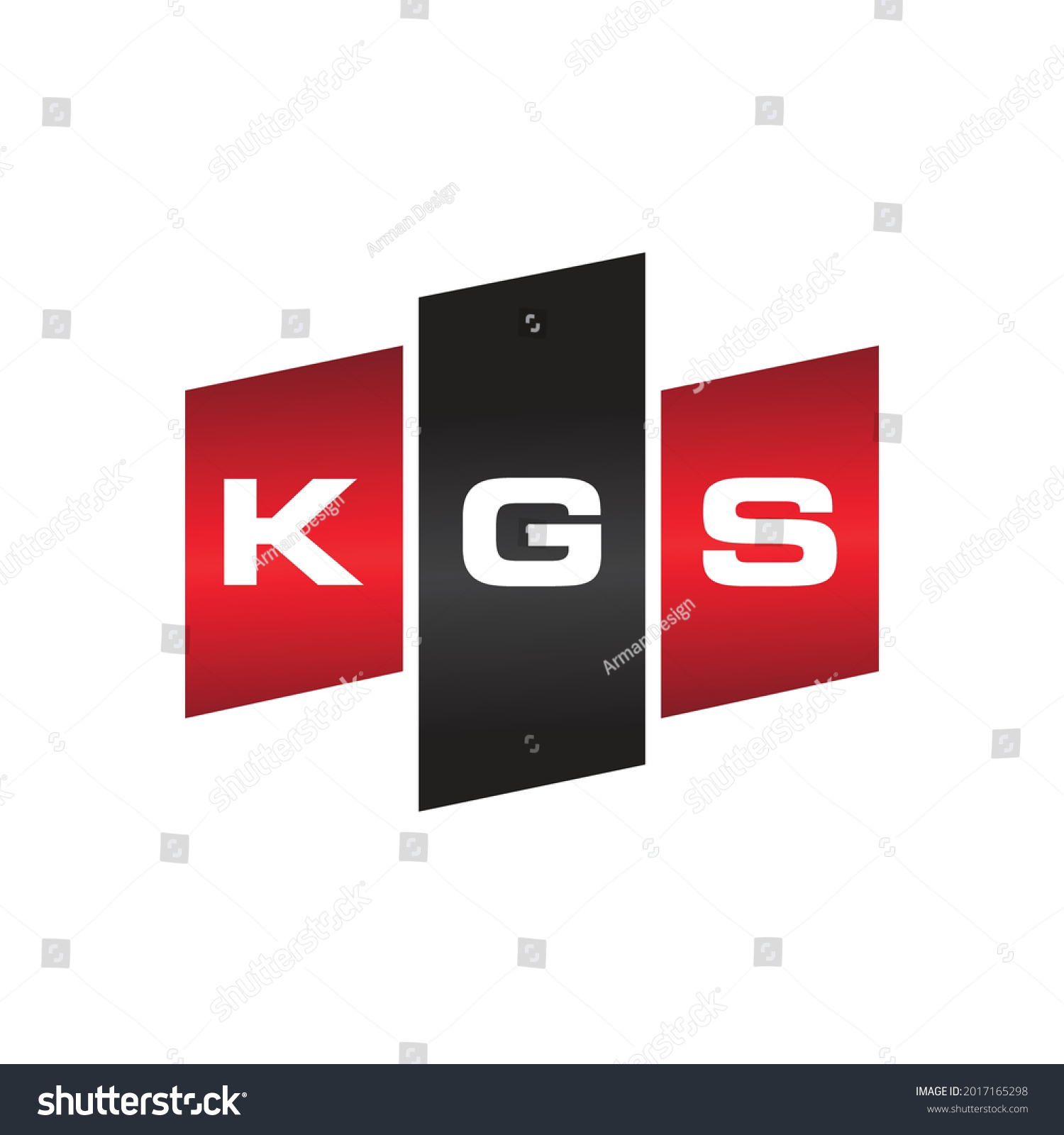 Kgs Monogram Initial Letters Logo Design Stock Vector (Royalty Free ...