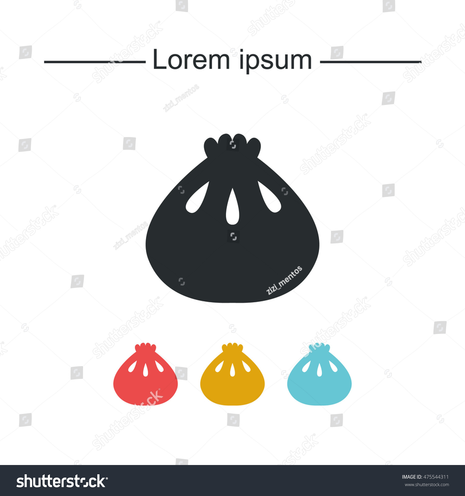 Khinkali Icon Logo Design Vector Illustration Stock Vector (Royalty ...