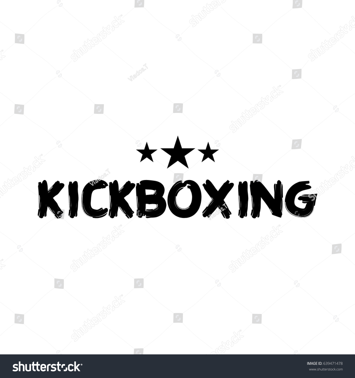 Kickboxing Vector Illustration Stock Vector (Royalty Free) 639471478 ...