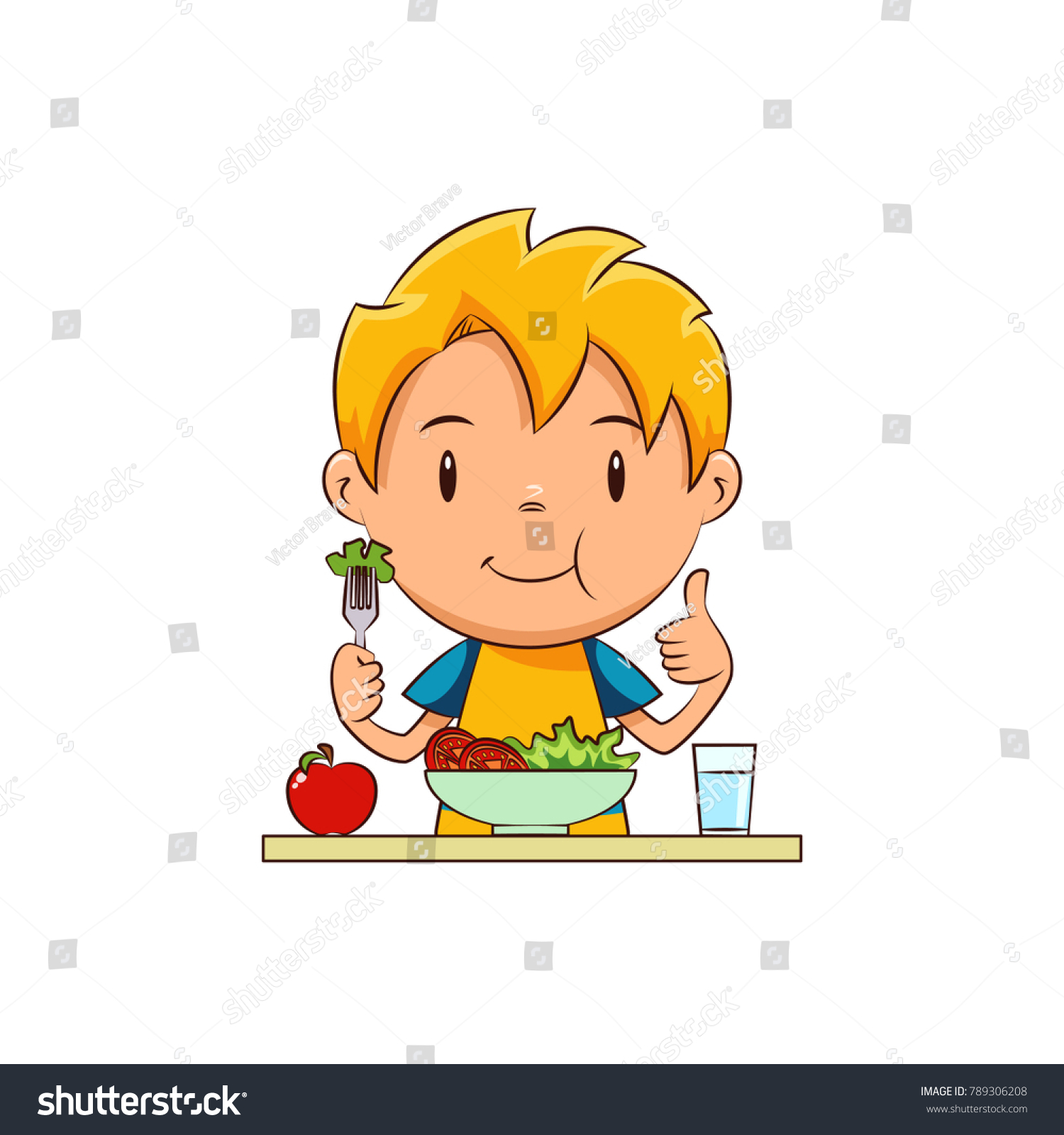 326 ilustraciones de Child eating thumbs up - Ilustraciones, imágenes y ...