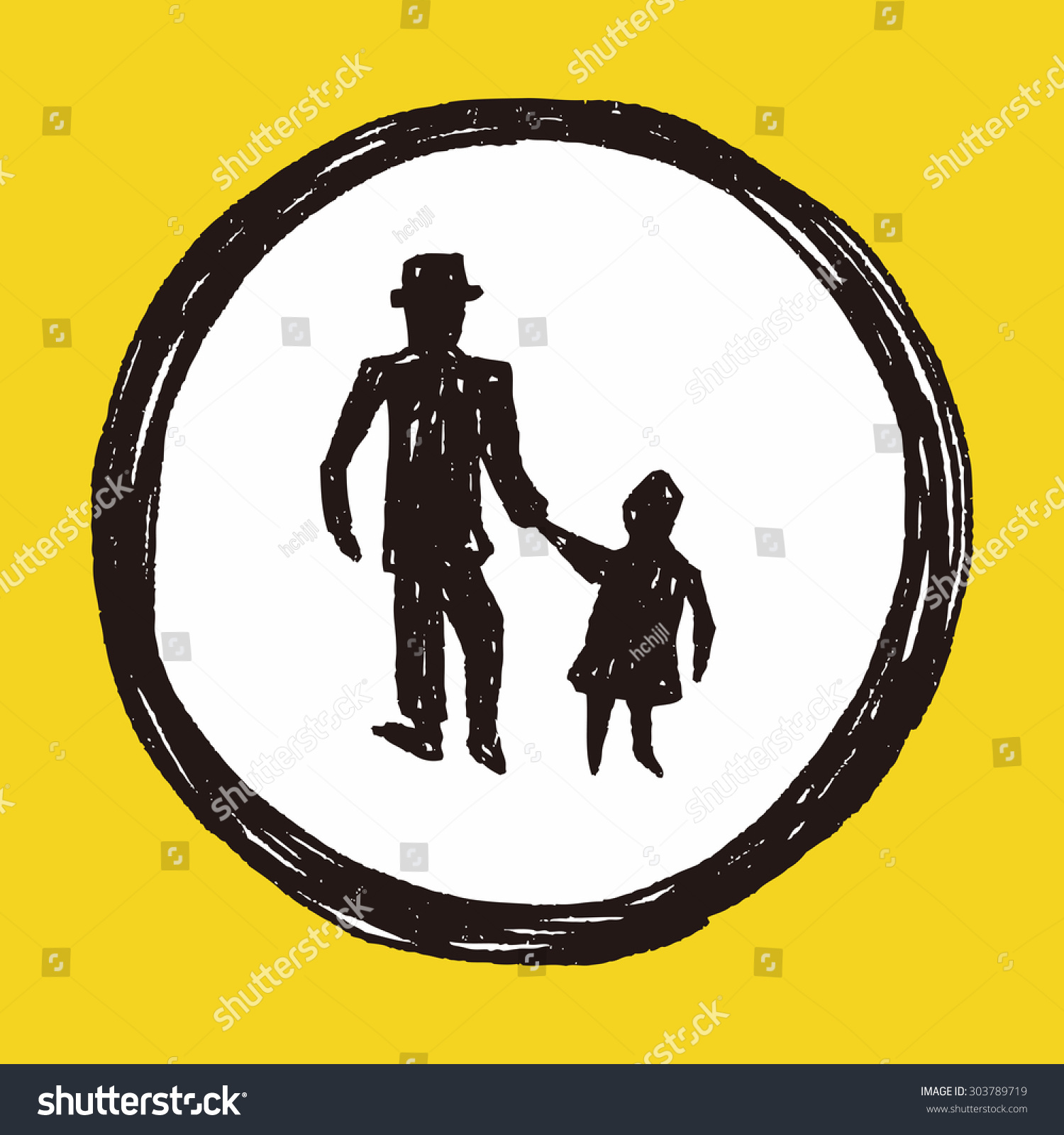 Kid Sign Doodle Stock Vector (Royalty Free) 303789719 | Shutterstock