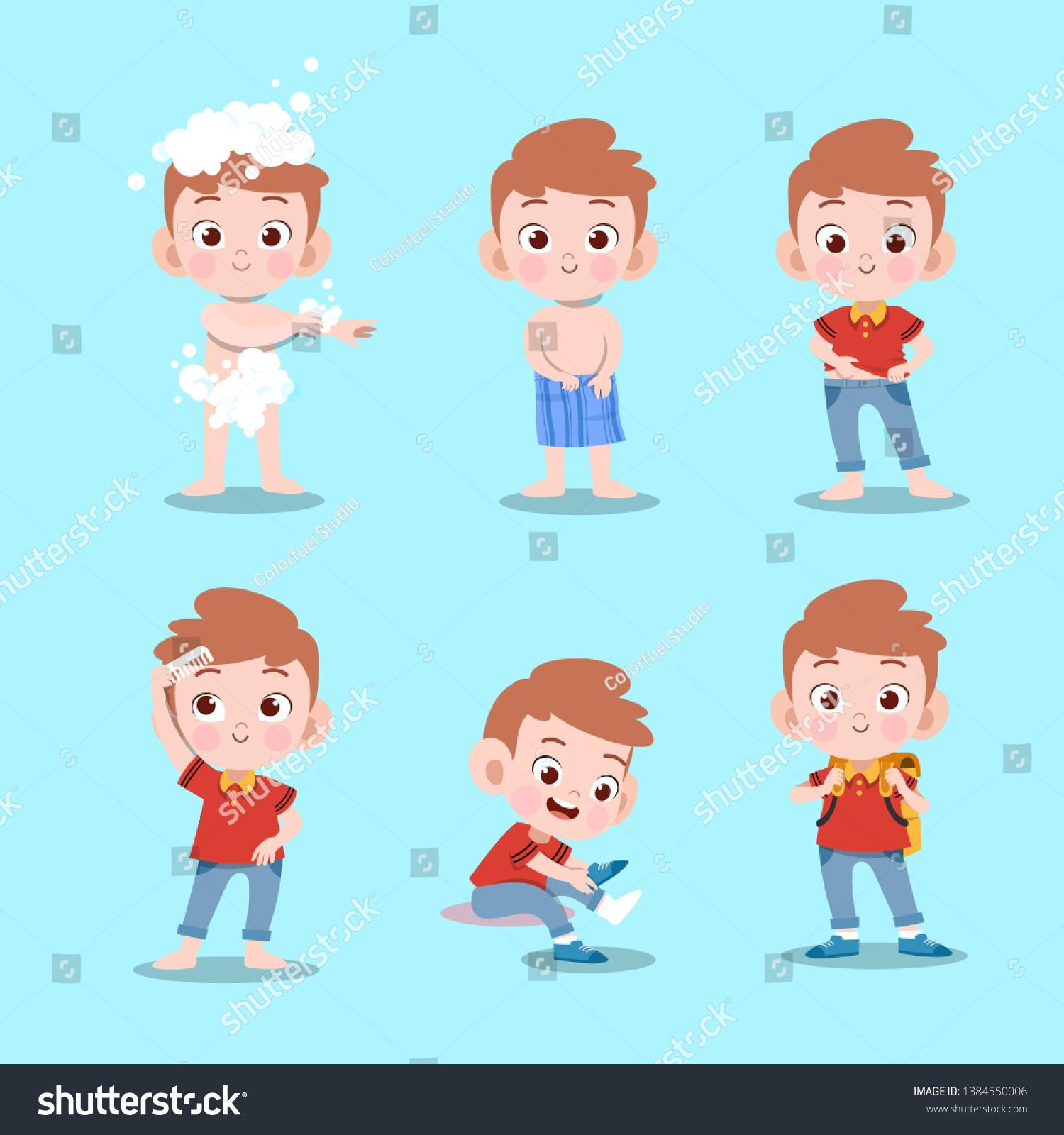 1,464 Clean boy clip art Images, Stock Photos & Vectors | Shutterstock