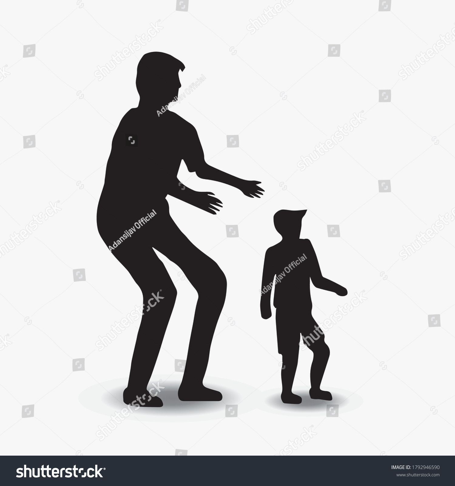 Kidnapped Silhouette Illustration Vector Design Stock Vector (Royalty ...
