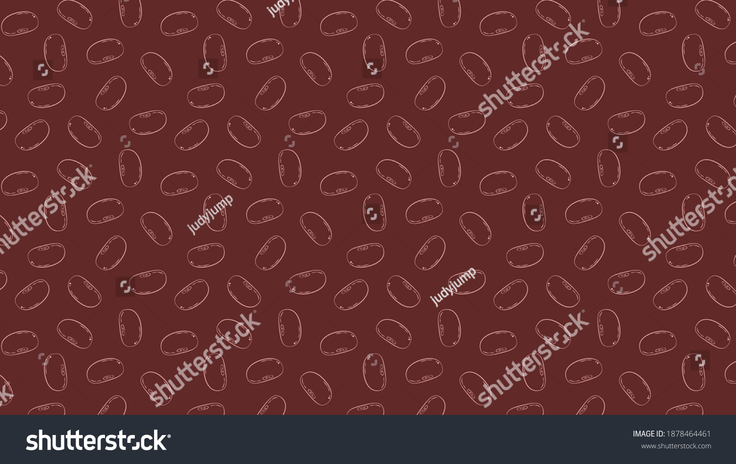 Kidney Beans Pattern Wallpaper Kidney Beans Stock Vector (Royalty Free ...