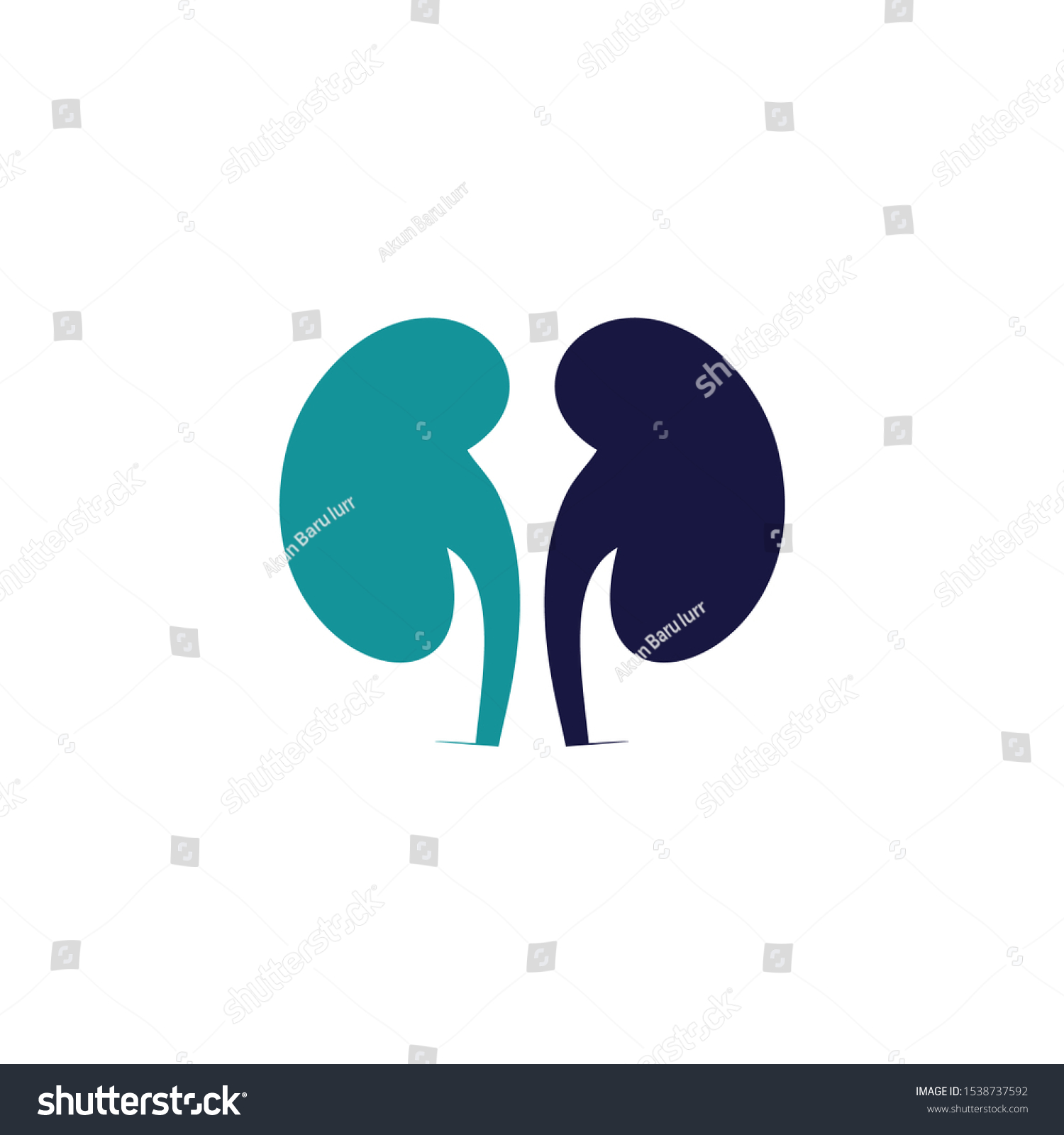 Kidney Logo Design Vector Eps 10 Stock Vector (Royalty Free) 1538737592 ...
