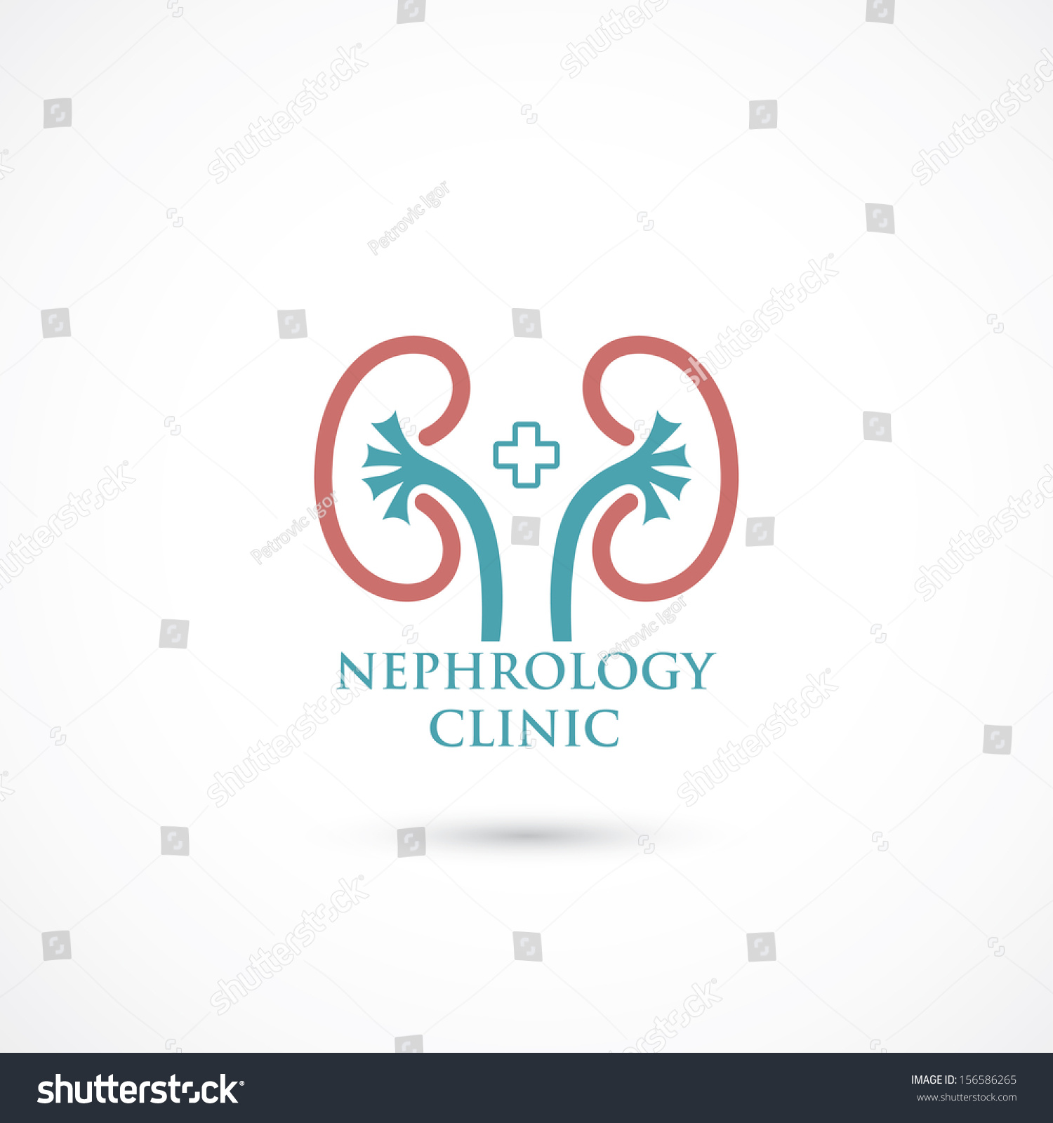Kidneys Symbol Vector Illustration Stock Vector (Royalty Free) 156586265