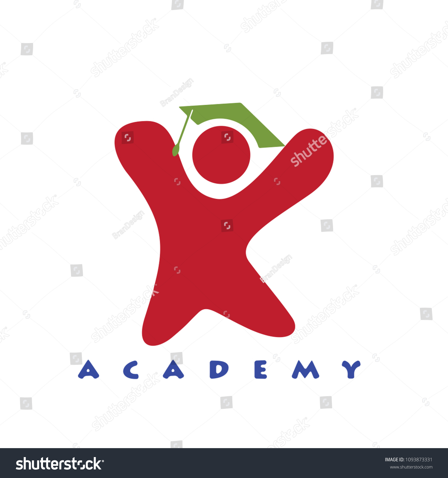 Kids Academy Logo Vector Template Stock Vector (Royalty Free) 1093873331