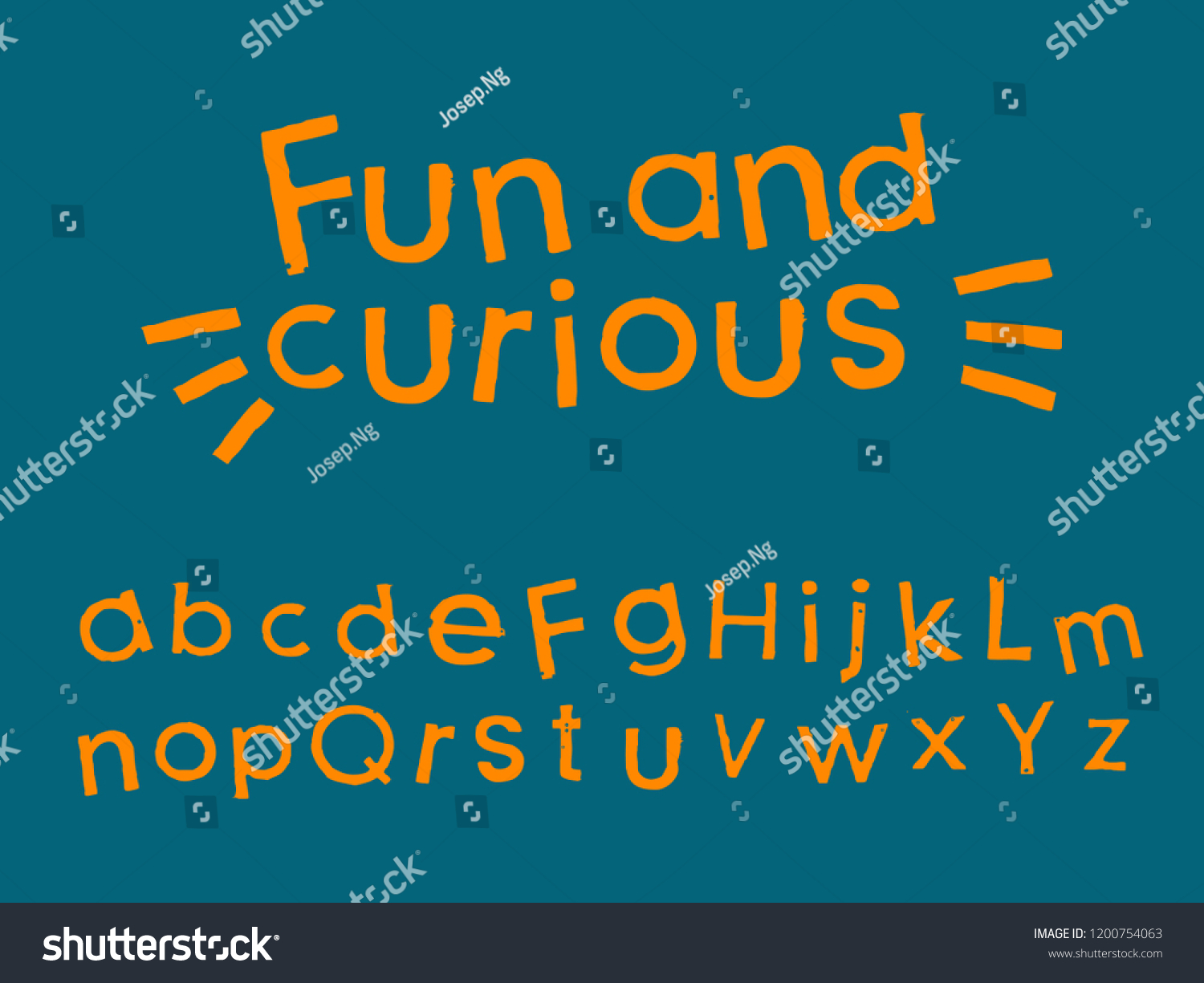 Kids Fun Fonts Stock Vector (Royalty Free) 1200754063 | Shutterstock