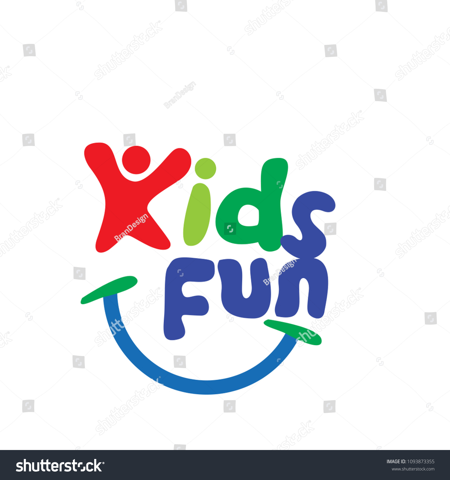 Kids Fun Logo Vector: เวกเตอร์สต็อก (ปลอดค่าลิขสิทธิ์) 1093873355 ...