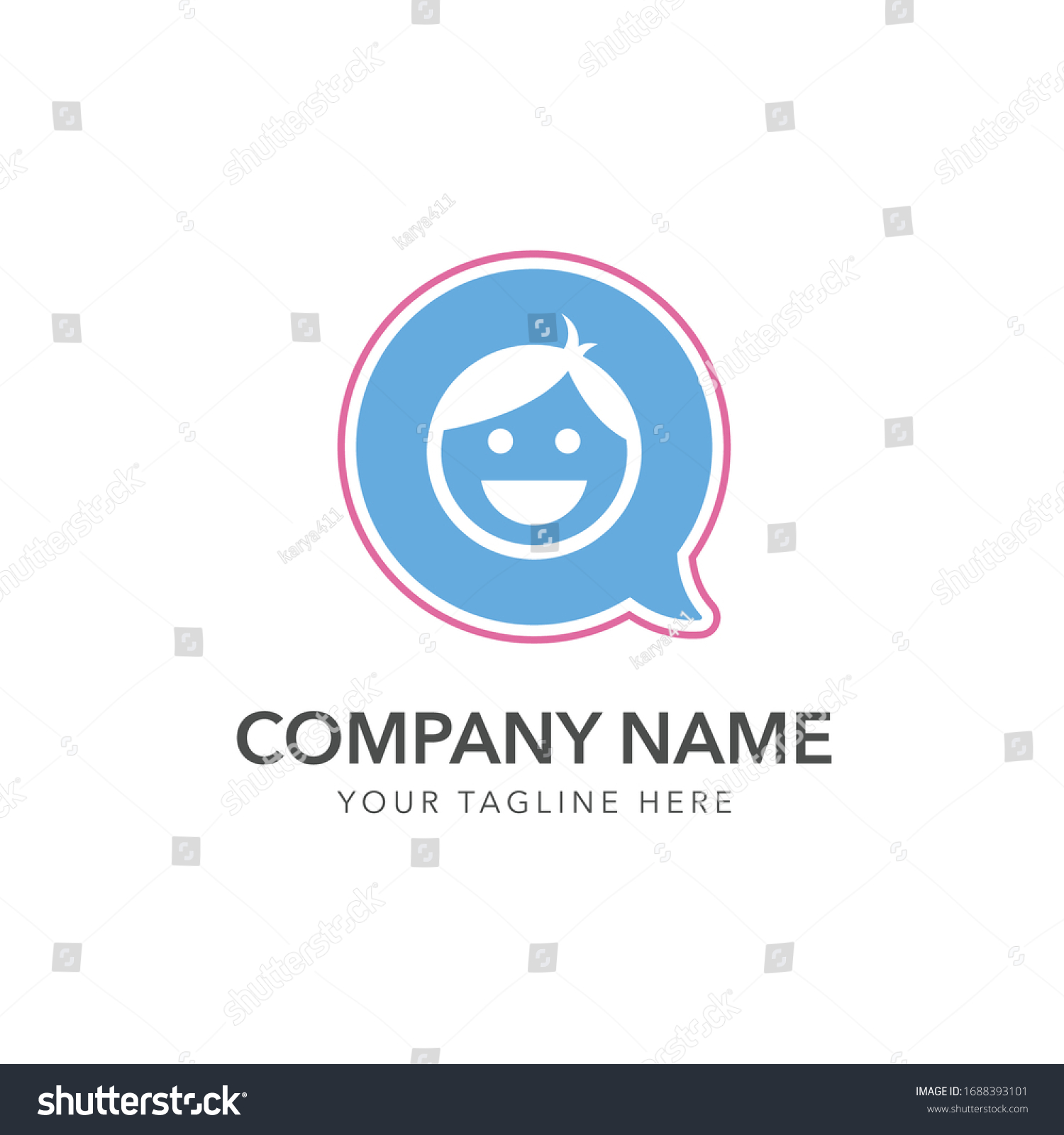 Kids Icon Logo Design Vector Stock Vector (Royalty Free) 1688393101 ...
