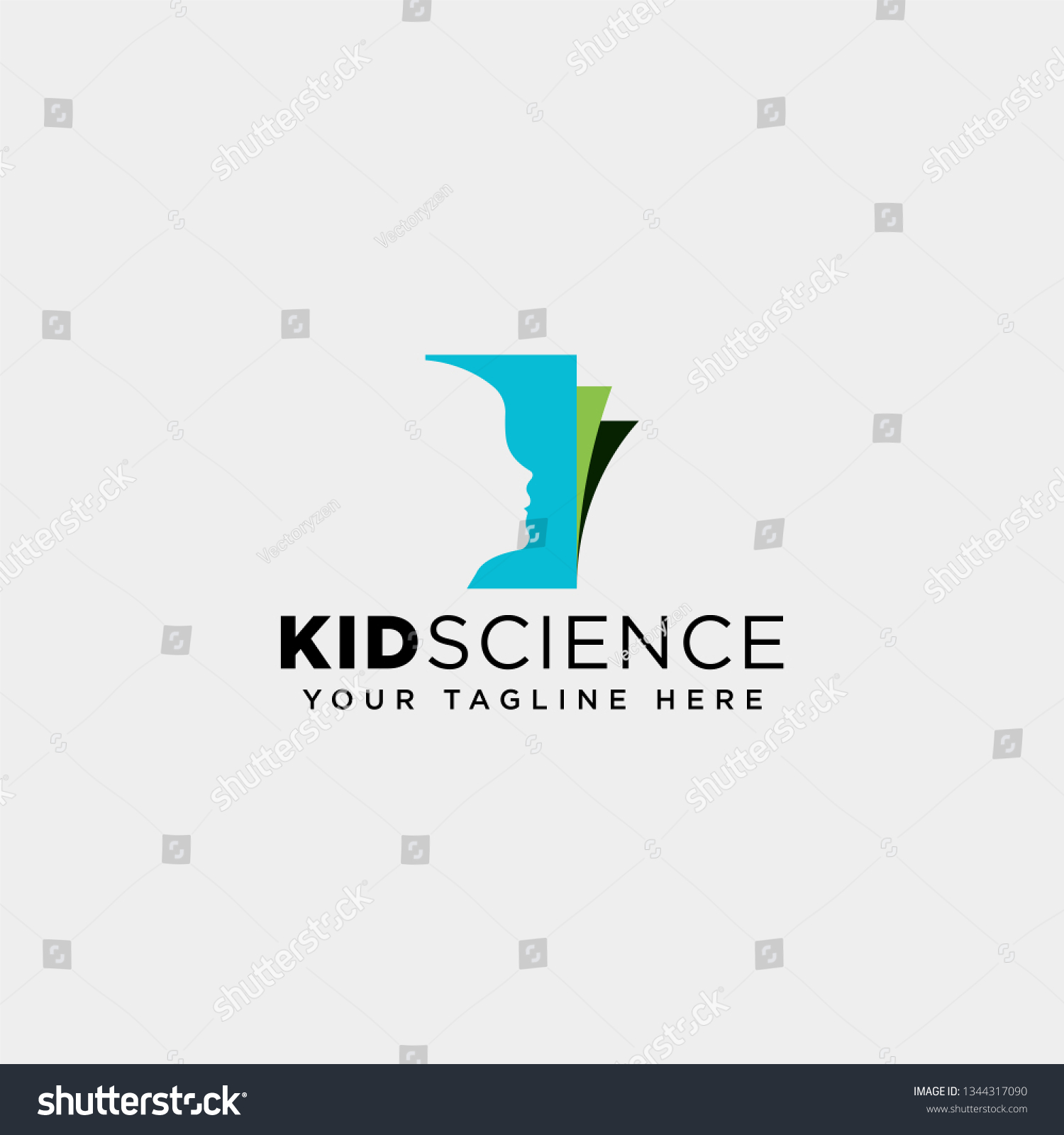 Kids Learning Science Creative Logo Template Stock Vector (Royalty Free ...