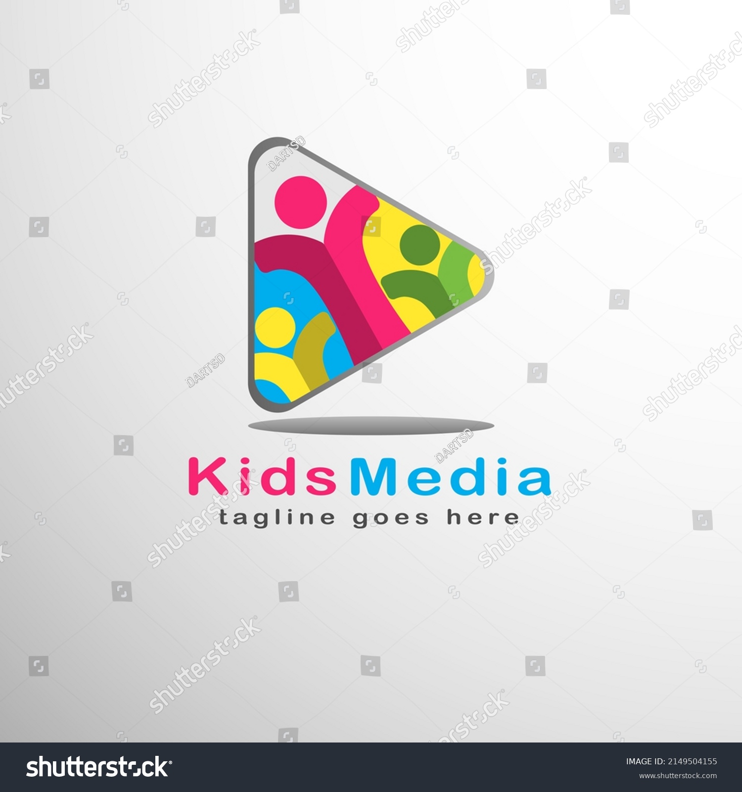 Kids Play Logo Template Design Vector Stock Vector (Royalty Free ...