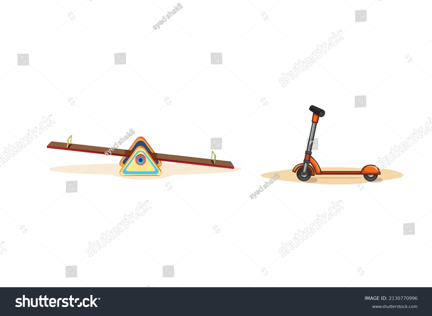 Kids Play Object Vector Art Stock Vector (Royalty Free) 2130770996 ...