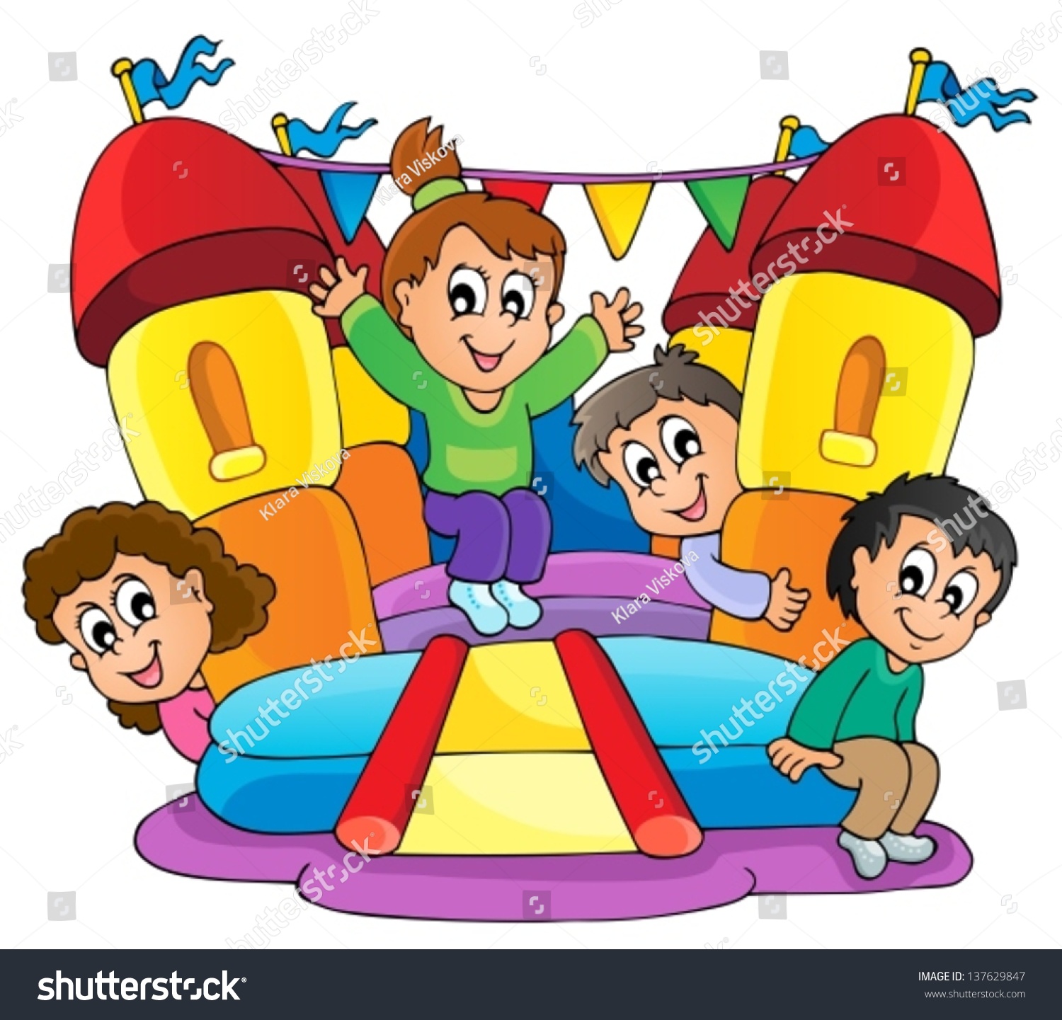 620 Bouncy castle cartoon 图片、库存照片和矢量图 | Shutterstock