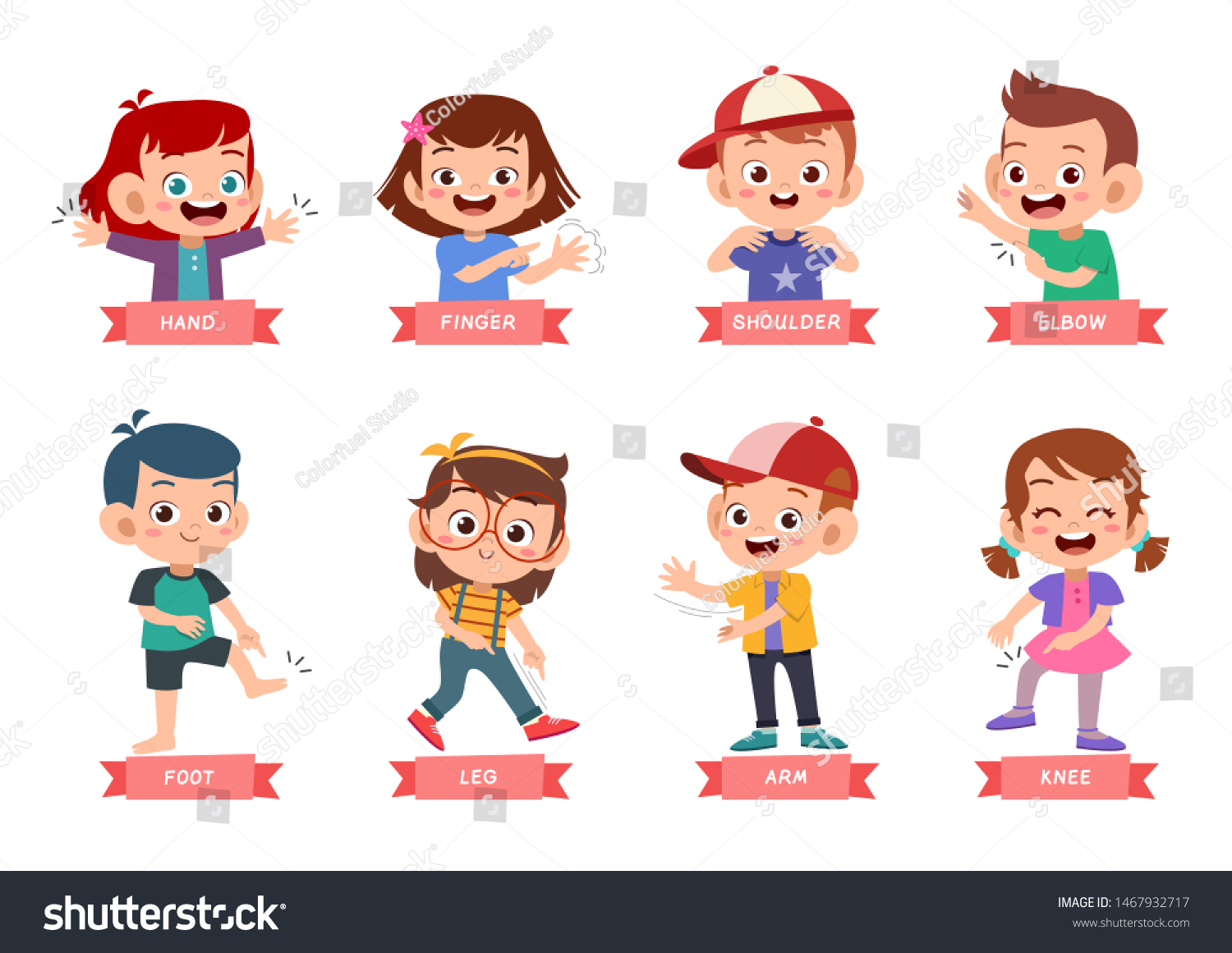 2,877 Girl pointing to body parts Images, Stock Photos & Vectors ...