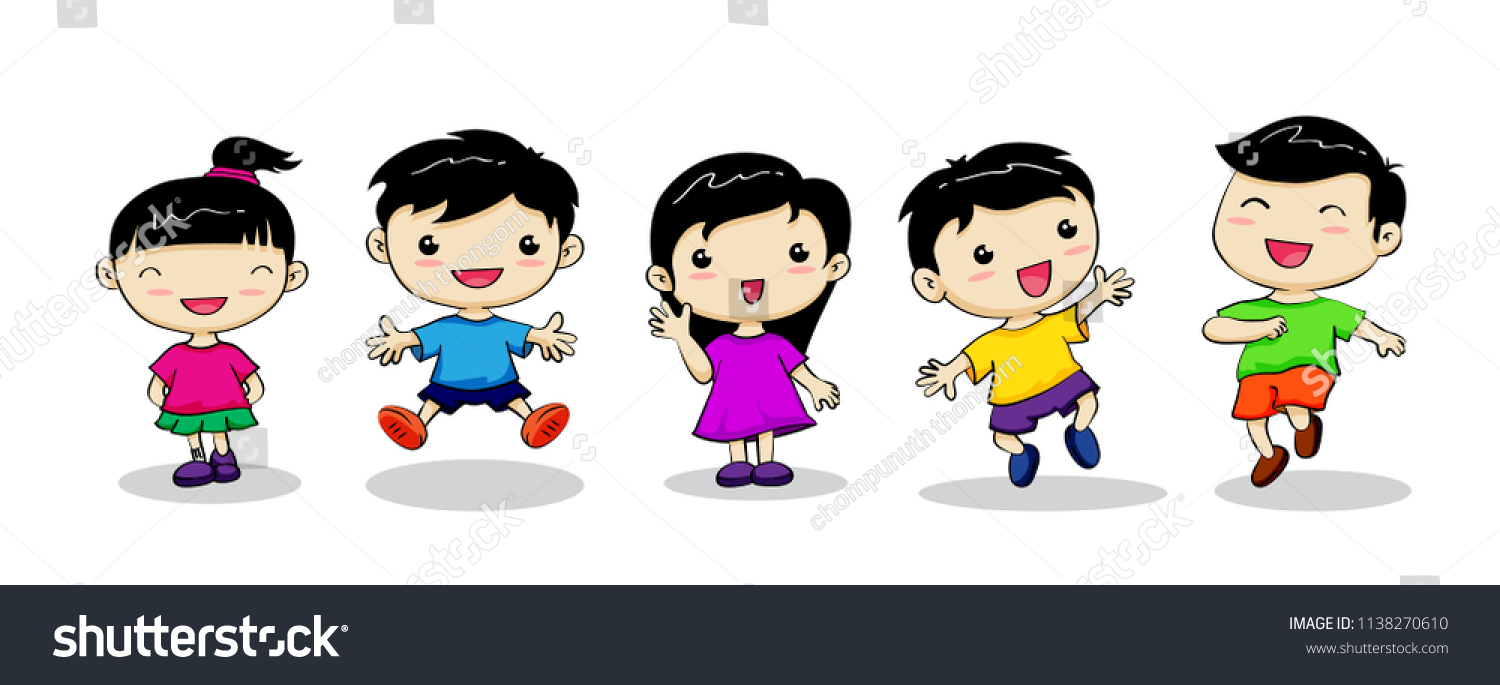 Kids Set Cartoon Stock Vector (Royalty Free) 1138270610 | Shutterstock
