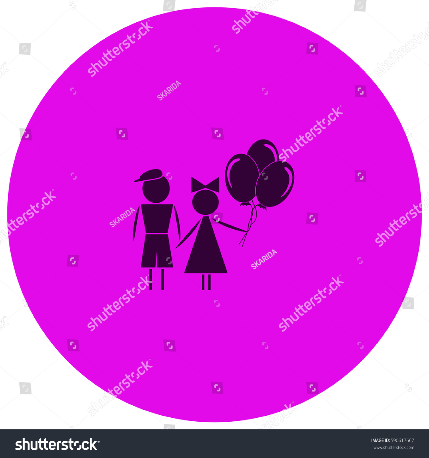 Kids Vector Icon Stock Vector (Royalty Free) 590617667 | Shutterstock